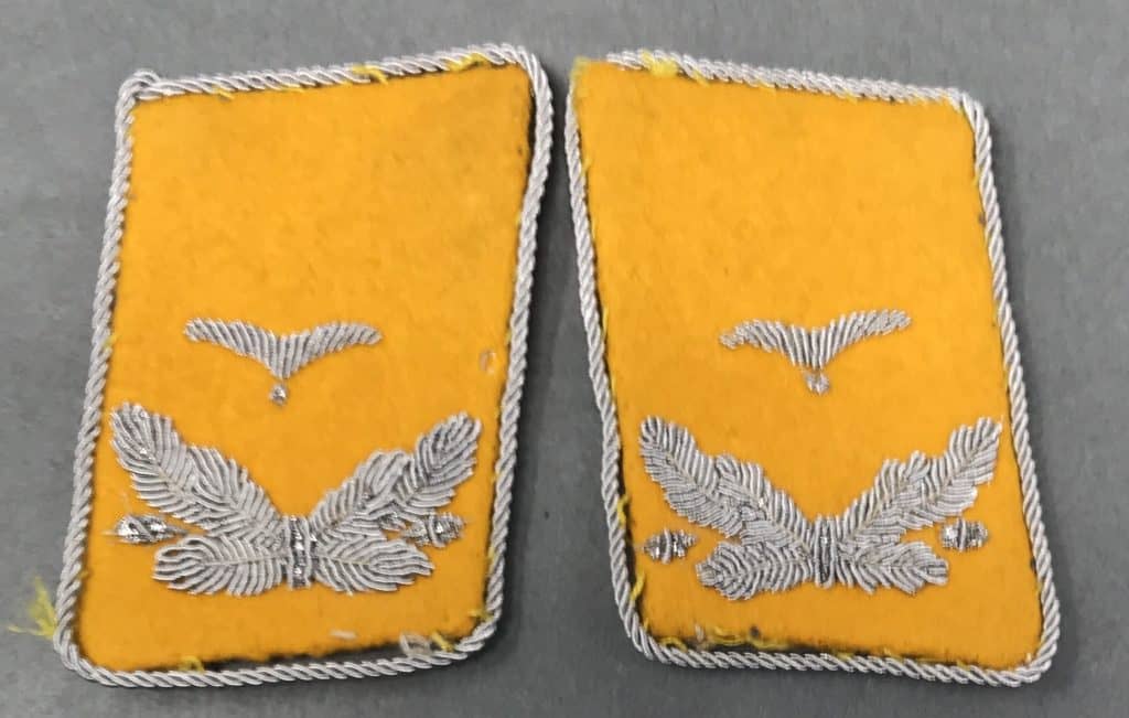 WWII German Luftwaffe Administrative Official's Collar Tabs
