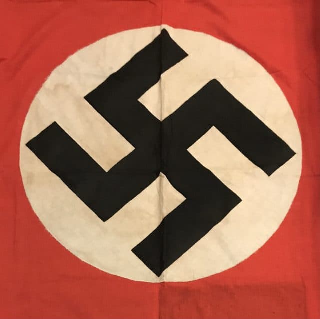 Very Nice LARGE Original WWII Era German Nazi Party Flag WITH RARE ...