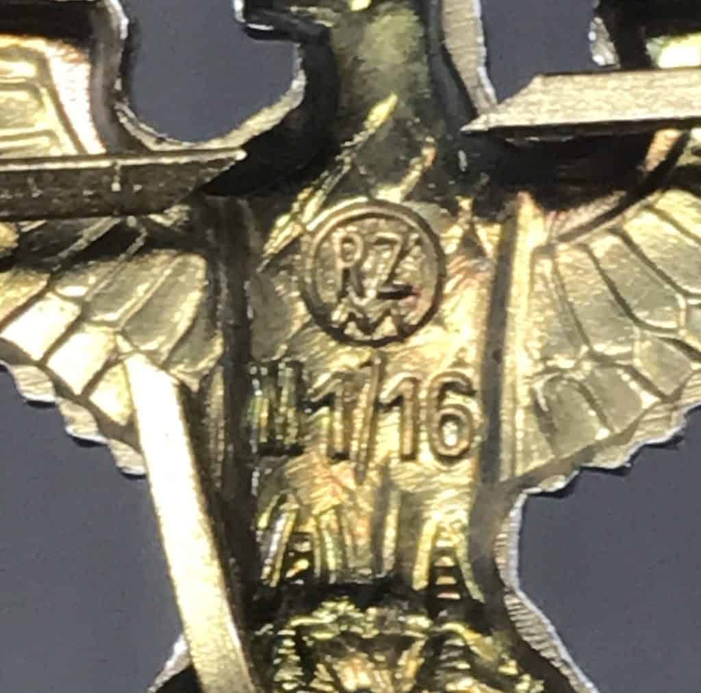 Original OUTSTANDING German NSDAP (NAZI PARTY) 1939 PATTERN RZM MARKED ...