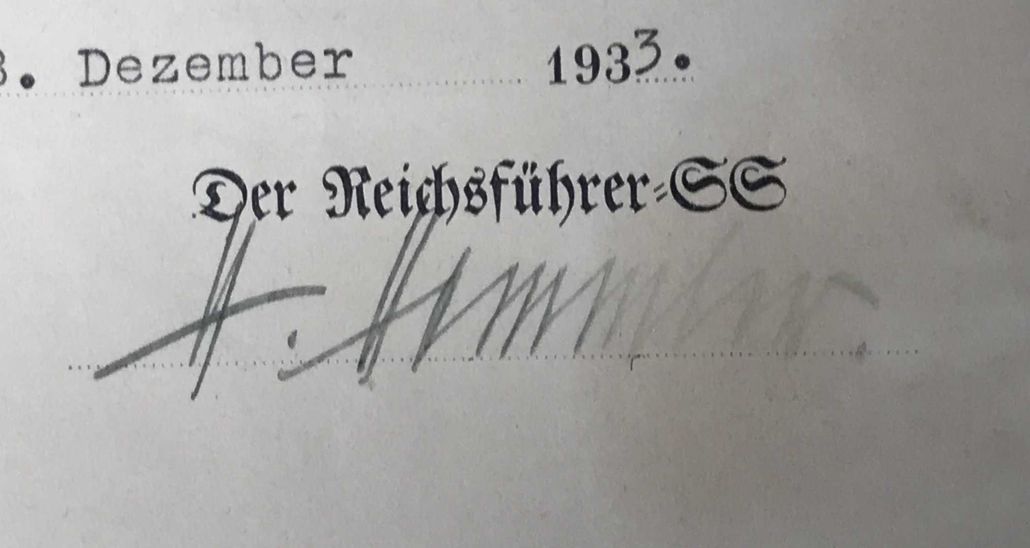 Explore Rare WWII Heinrich Himmler SS Service Contract