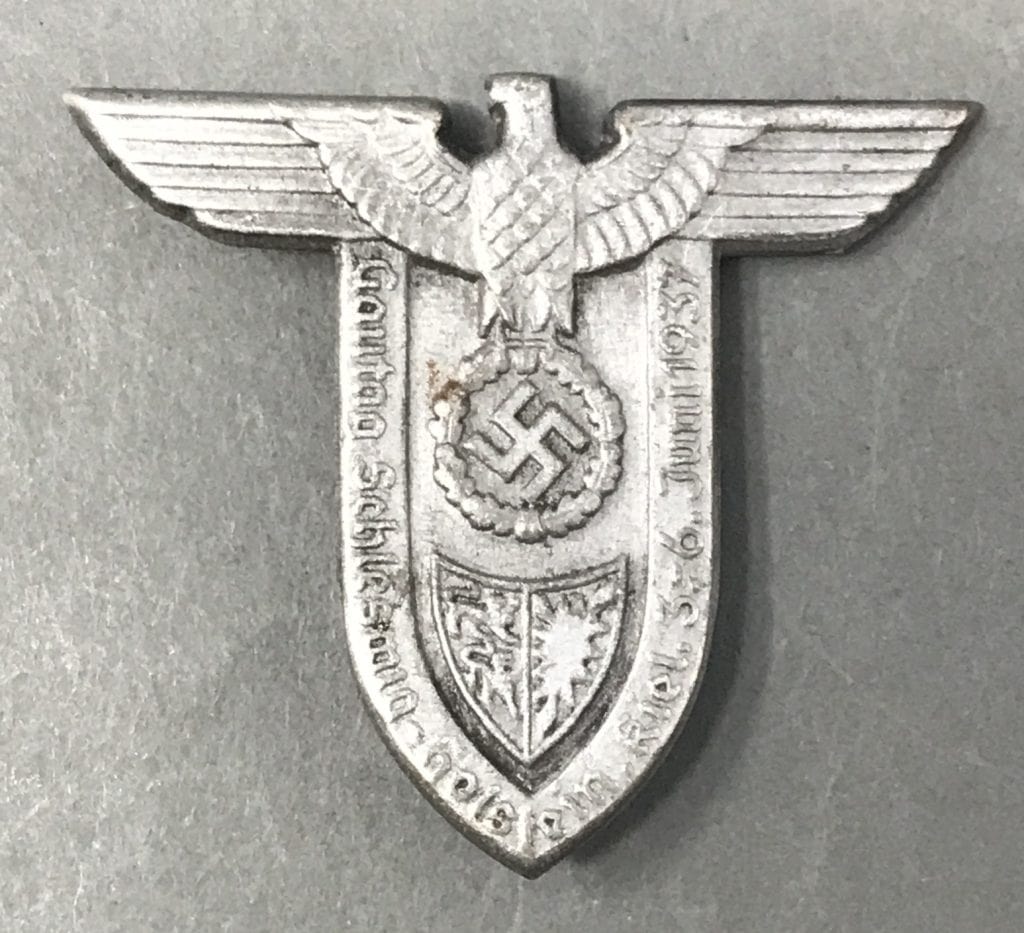 Original Nazi Gautag 1937 Stuttgart Badge for Sale | Gettysburg Museum