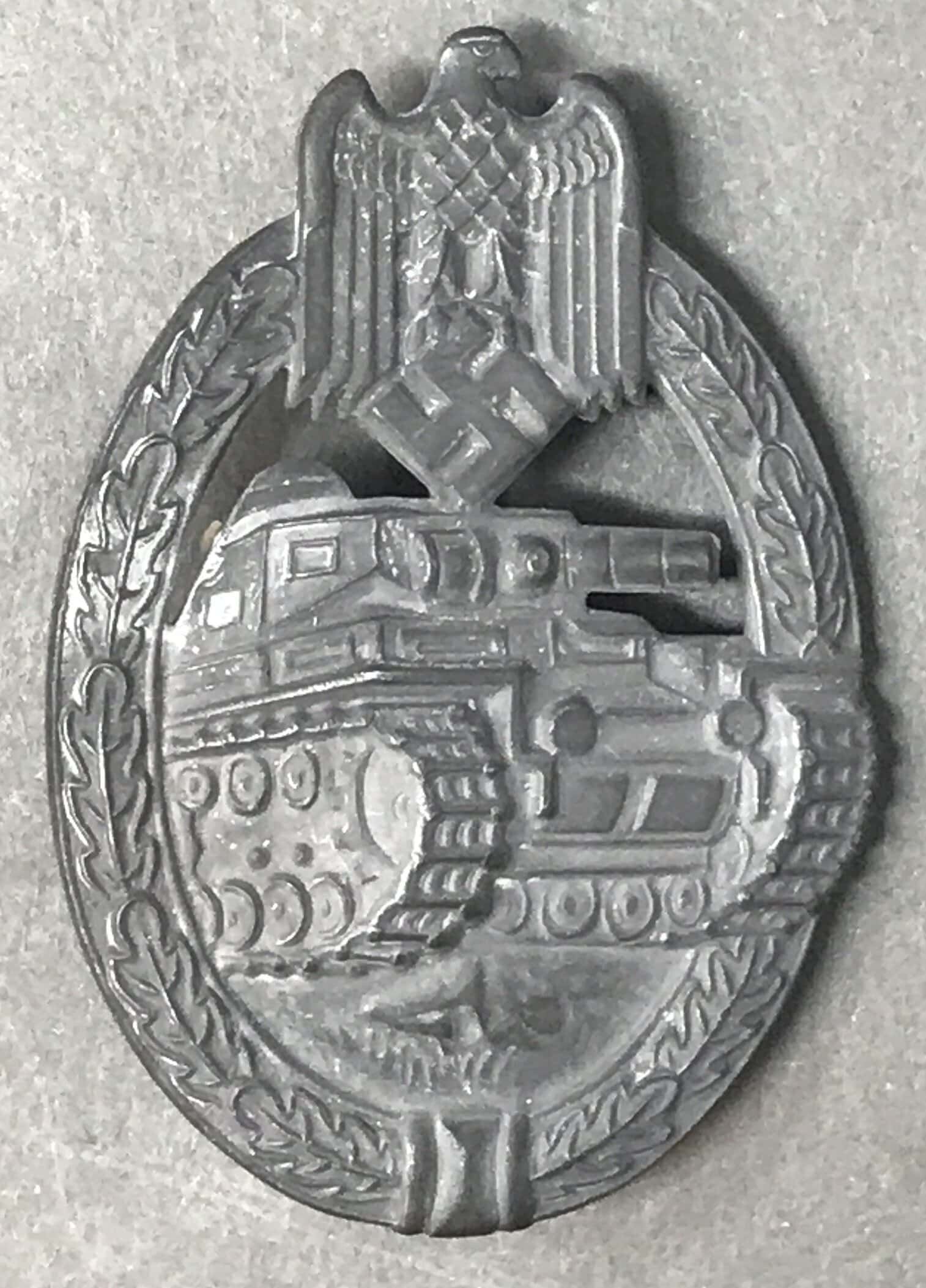 Explore Authentic WWII German Panzer Assault Badge in Silver