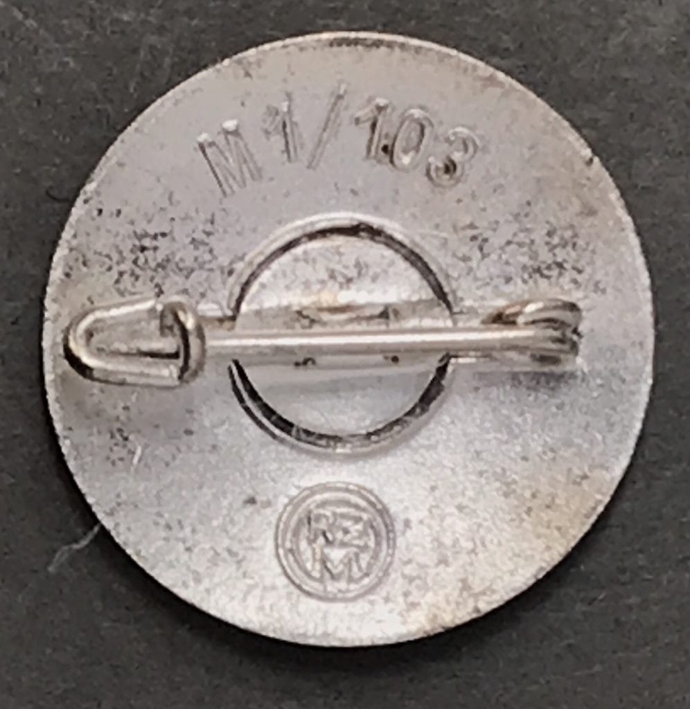 Original OUTSTANDING German NSDAP (Nazi Party) Enamel RZM Marked ...
