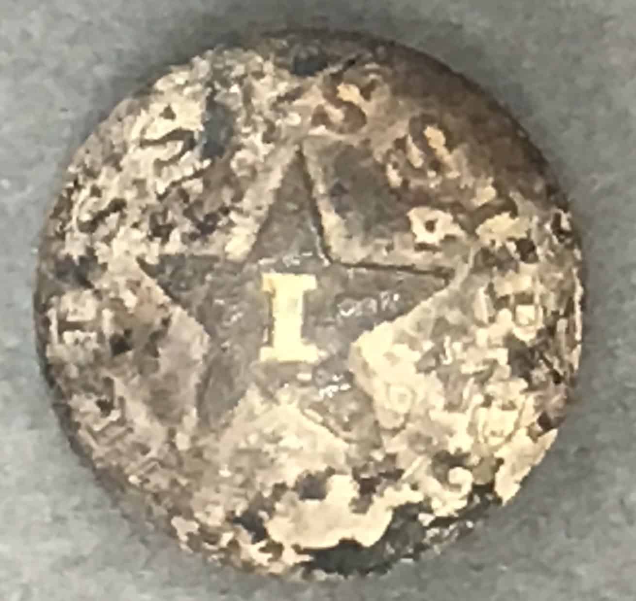 Confederate Mississippi Button from Fredericksburg For Sale