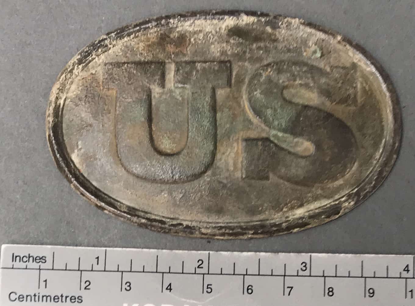 Authentic U.S. Box Plate Discovery at Petersburg Battlefield