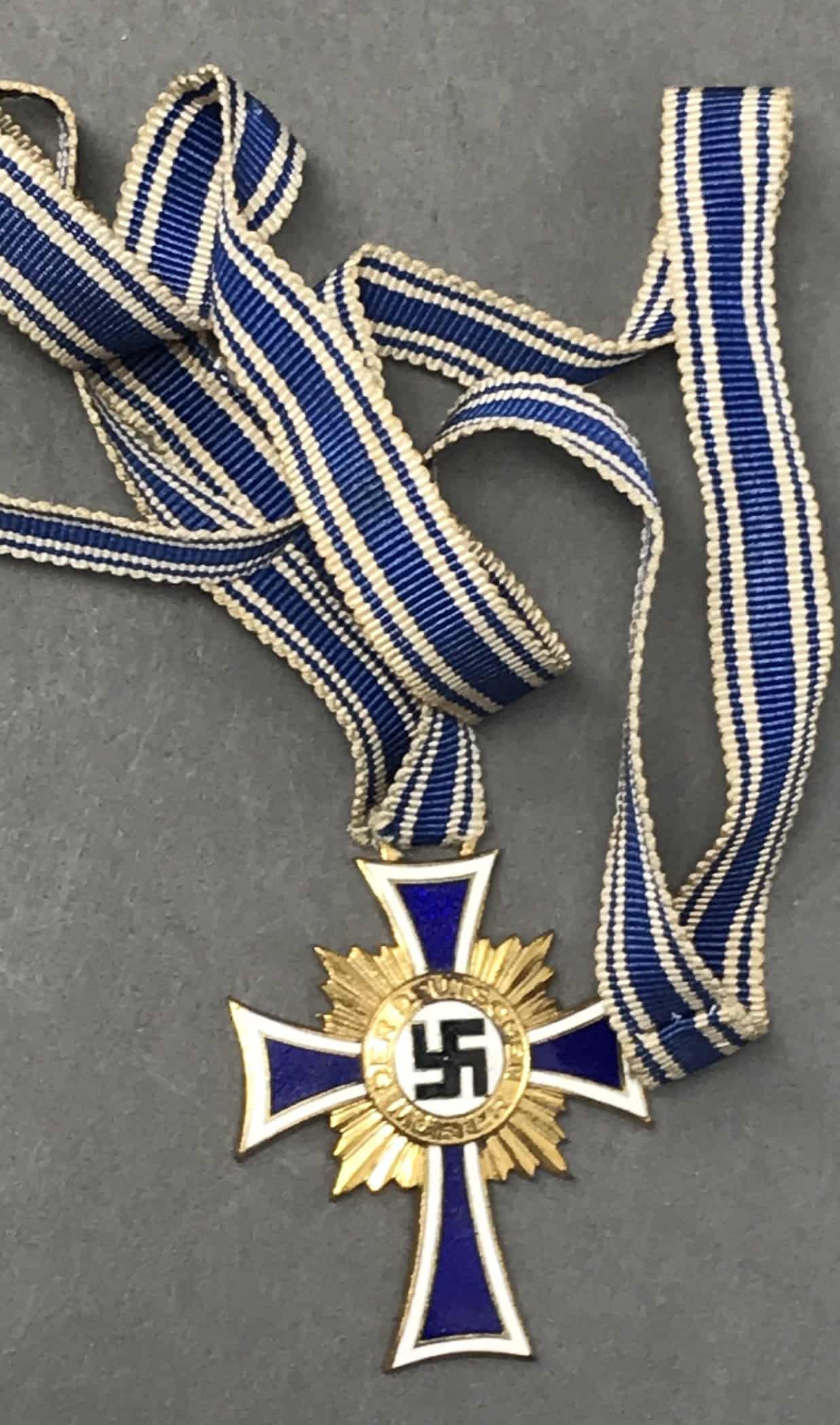 Discover WWII Era German Mothers Cross Gold Certified