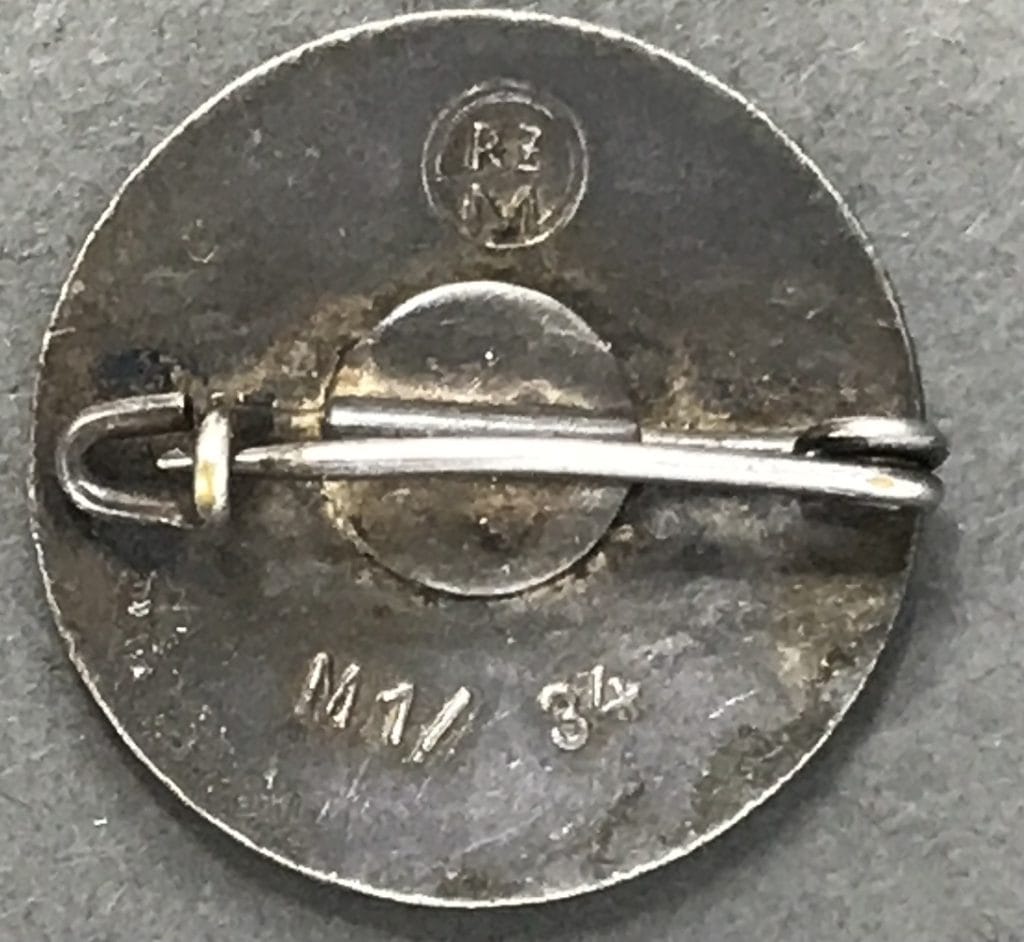 Original OUTSTANDING German NSDAP (Nazi Party) Enamel RZM Marked ...