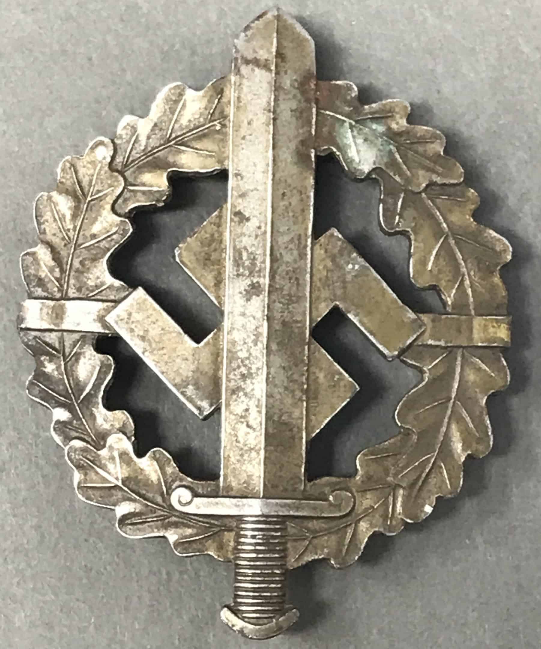 Discover WWII Bronze Nazi SA Badge Relic for Collectors