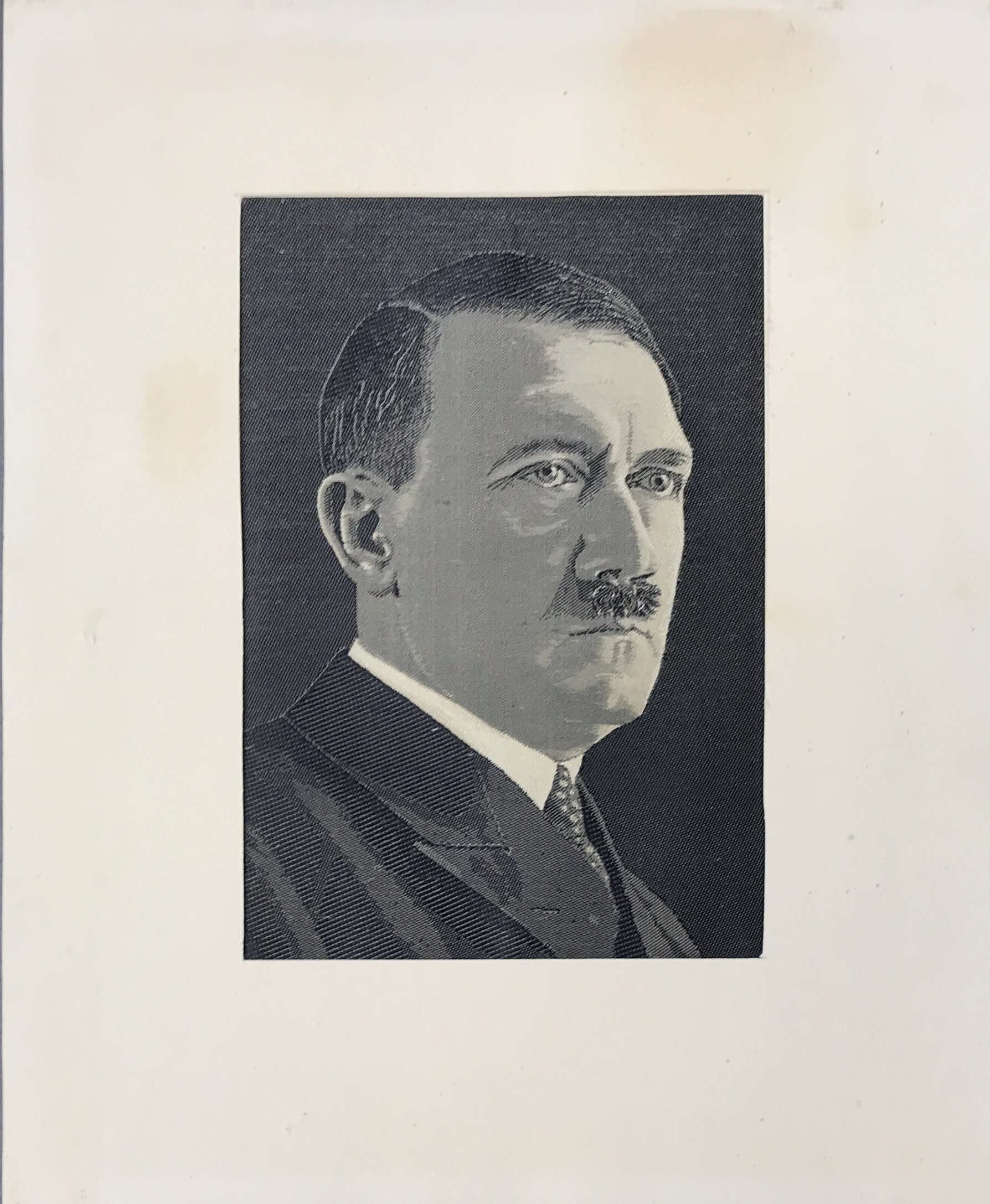 Rare 1933 Hitler Silk Portrait Brought Home by U.S. Soldier