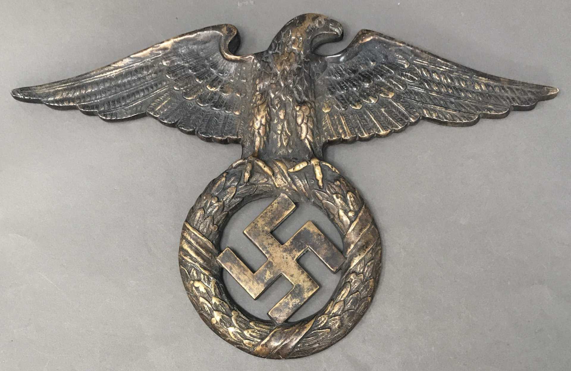 Museum-Certified 1920s–30s Bronze Wall Eagle Artifact