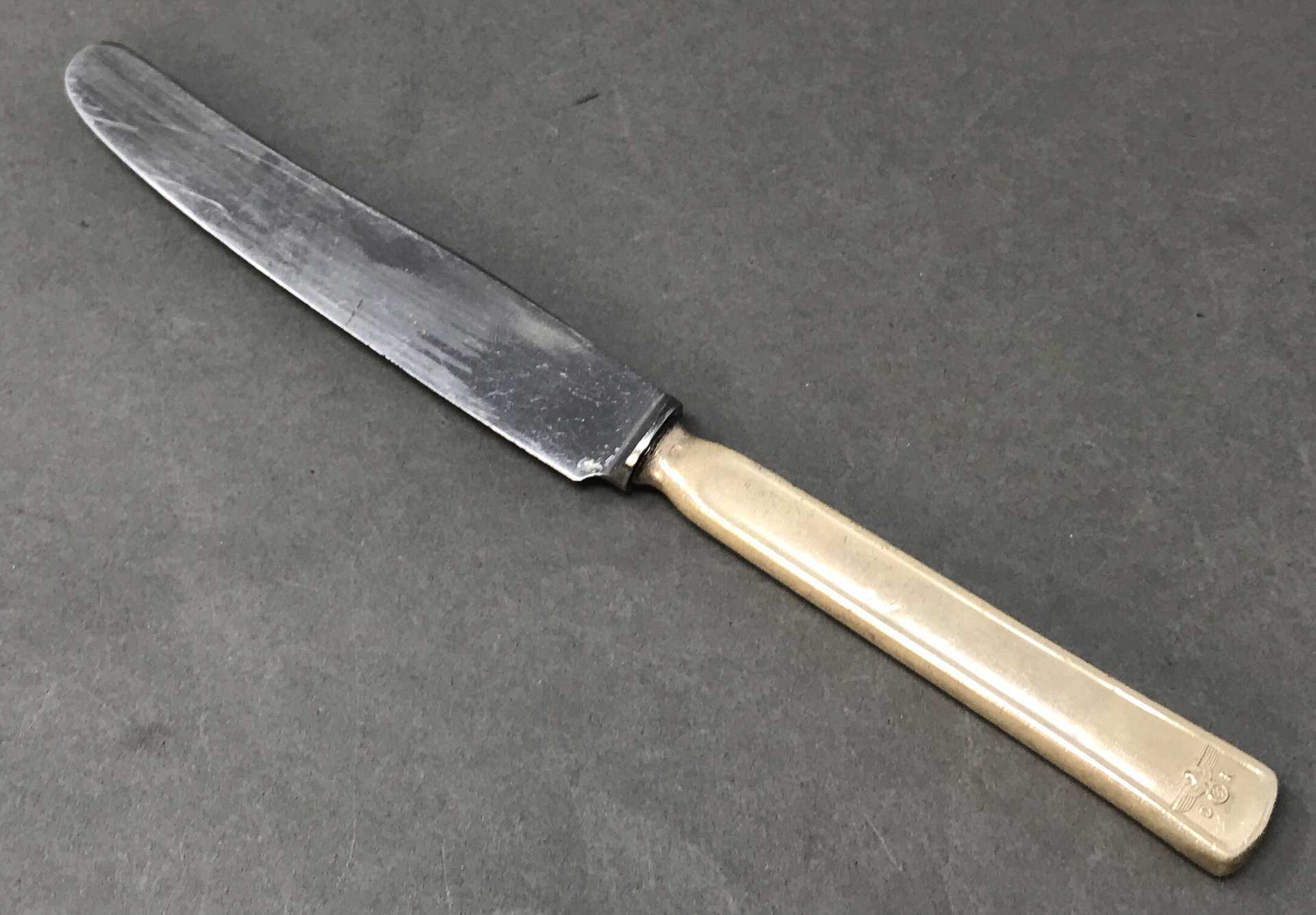 Herman Goering's Personal Train Silver Knife - WWII Artifact