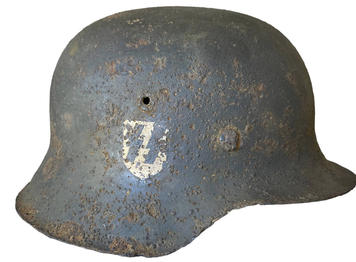 Discover Genuine WWII German Waffen SS Helmet Relic Now
