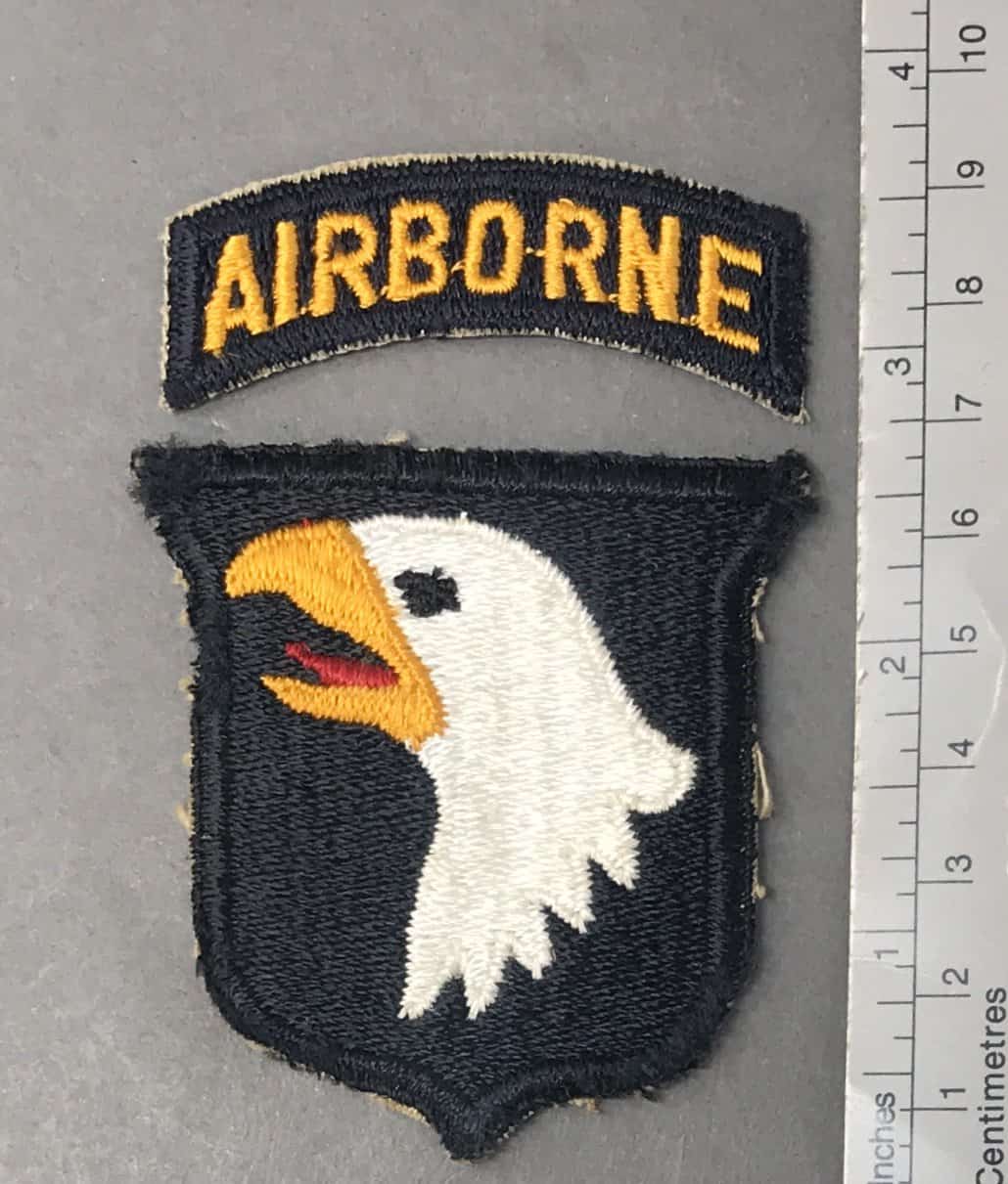 Uncover WWII 101st Airborne Screaming Eagle Shoulder Patch