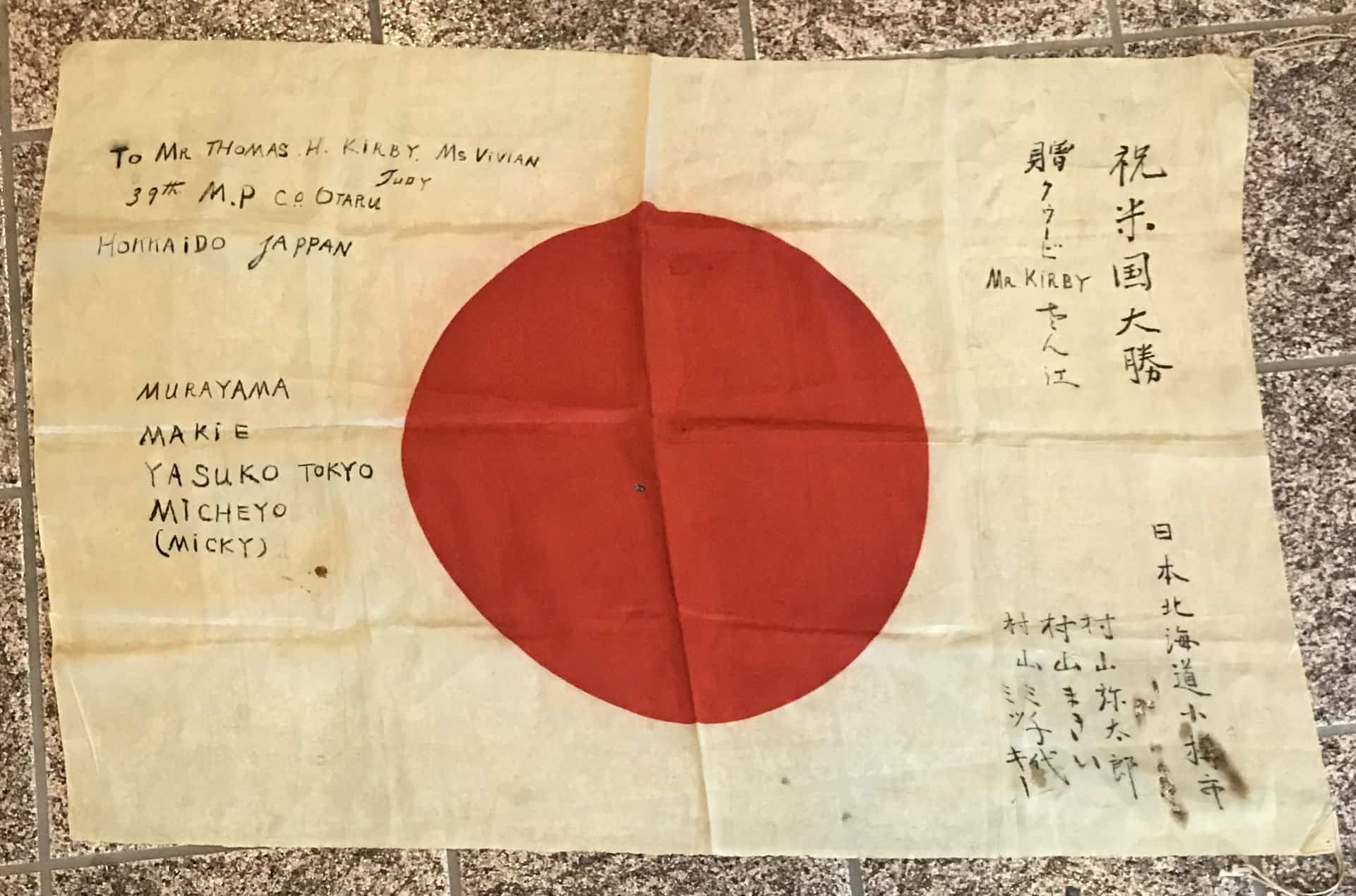 Discover Authentic WWII Japanese Flag With Historic Writing