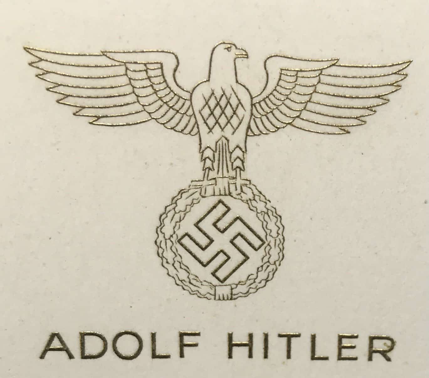 Rare 1940 Adolf Hitler Christmas Card - Museum Certified
