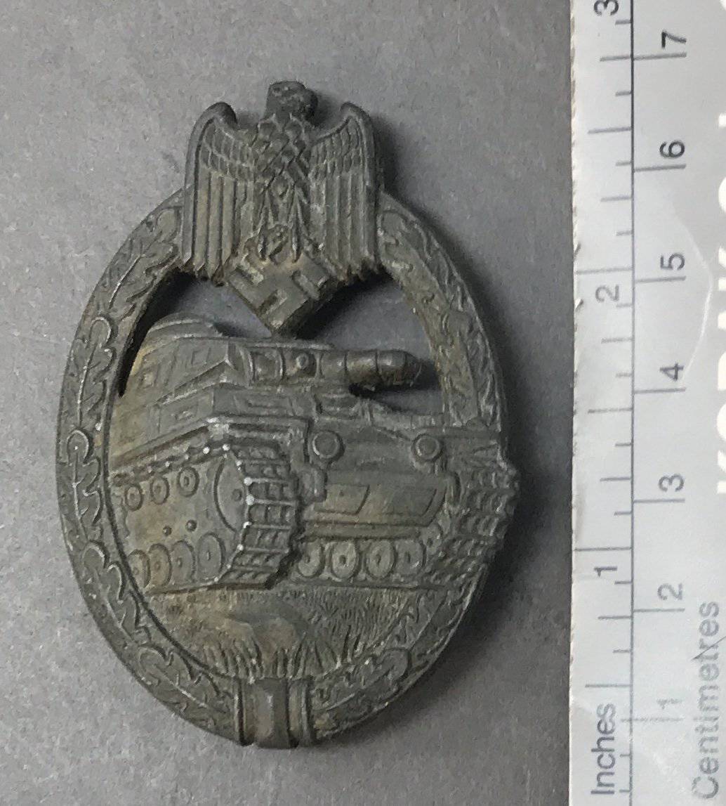 Discover Certified Bronze WWII German Panzer Assault Badge