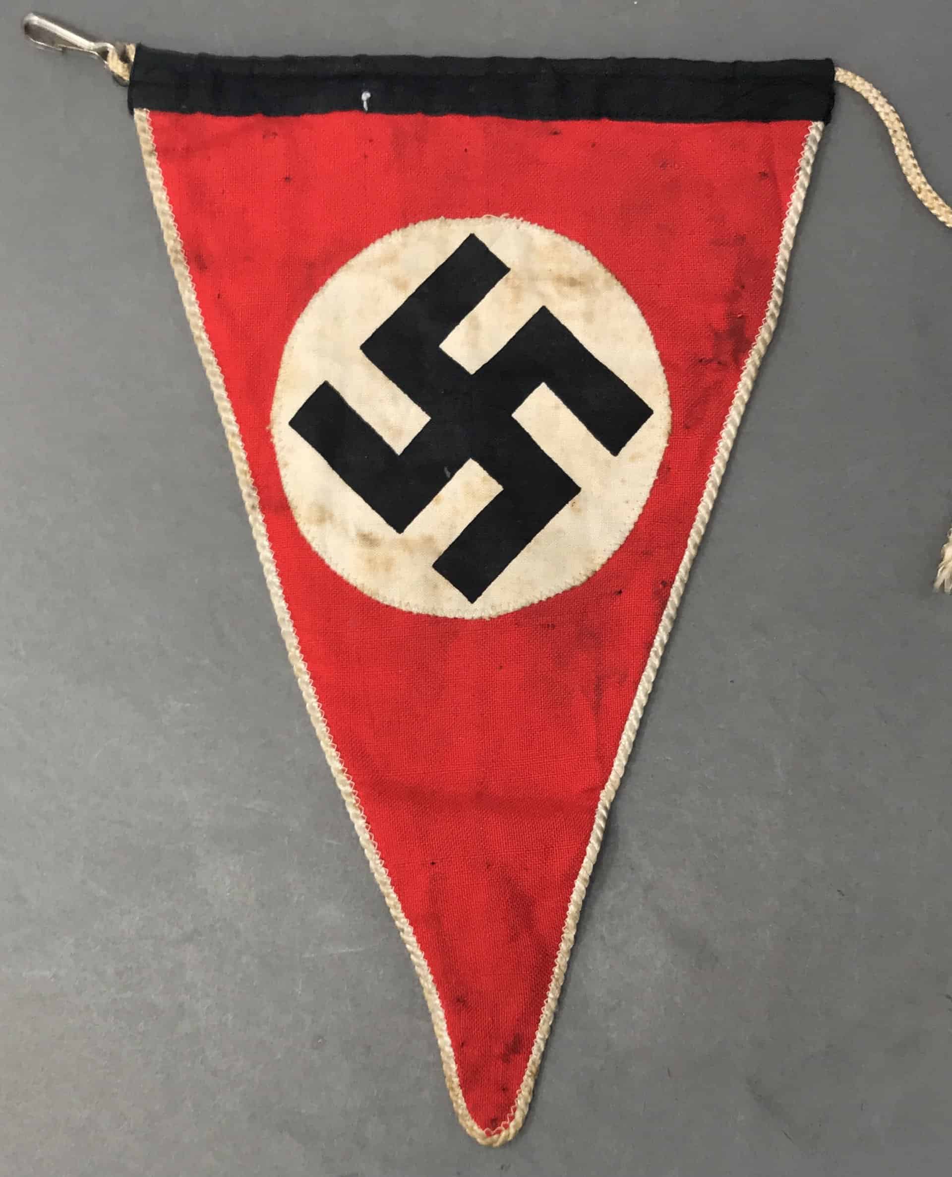 Rare WWII Nazi Vehicle Pennant Certified by Museum