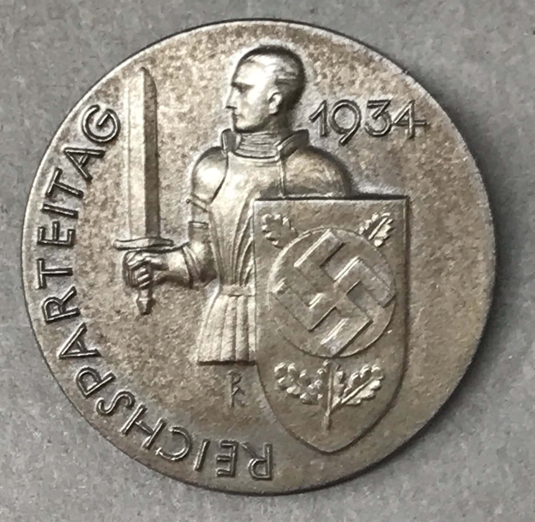 Examine 1934 Nazi Party Day Badge Brought by US Veteran