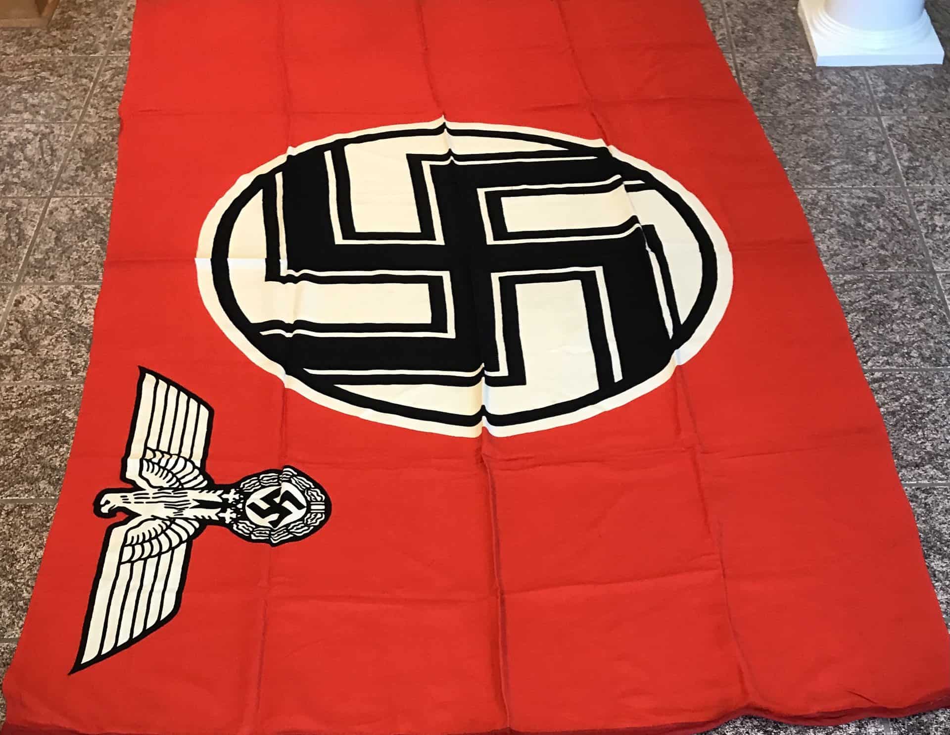 Authentic NSDAP Nazi Party Flag - A Veteran's War Trophies