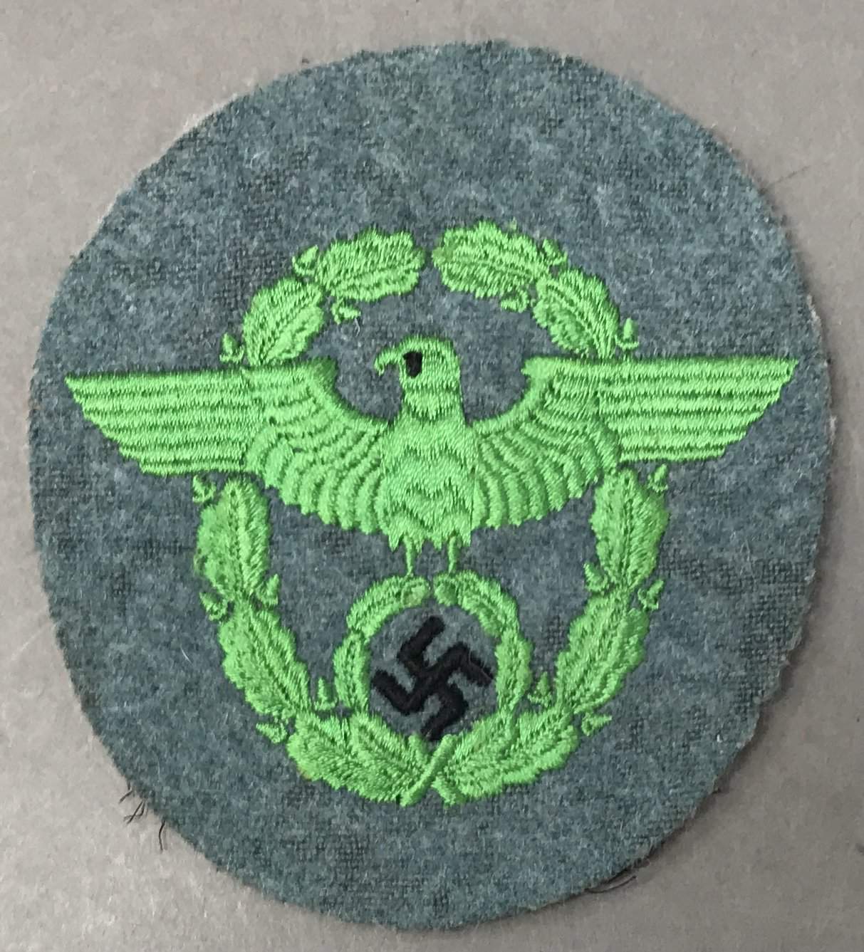 Explore Certified WWII German Police Sleeve Eagle Relic