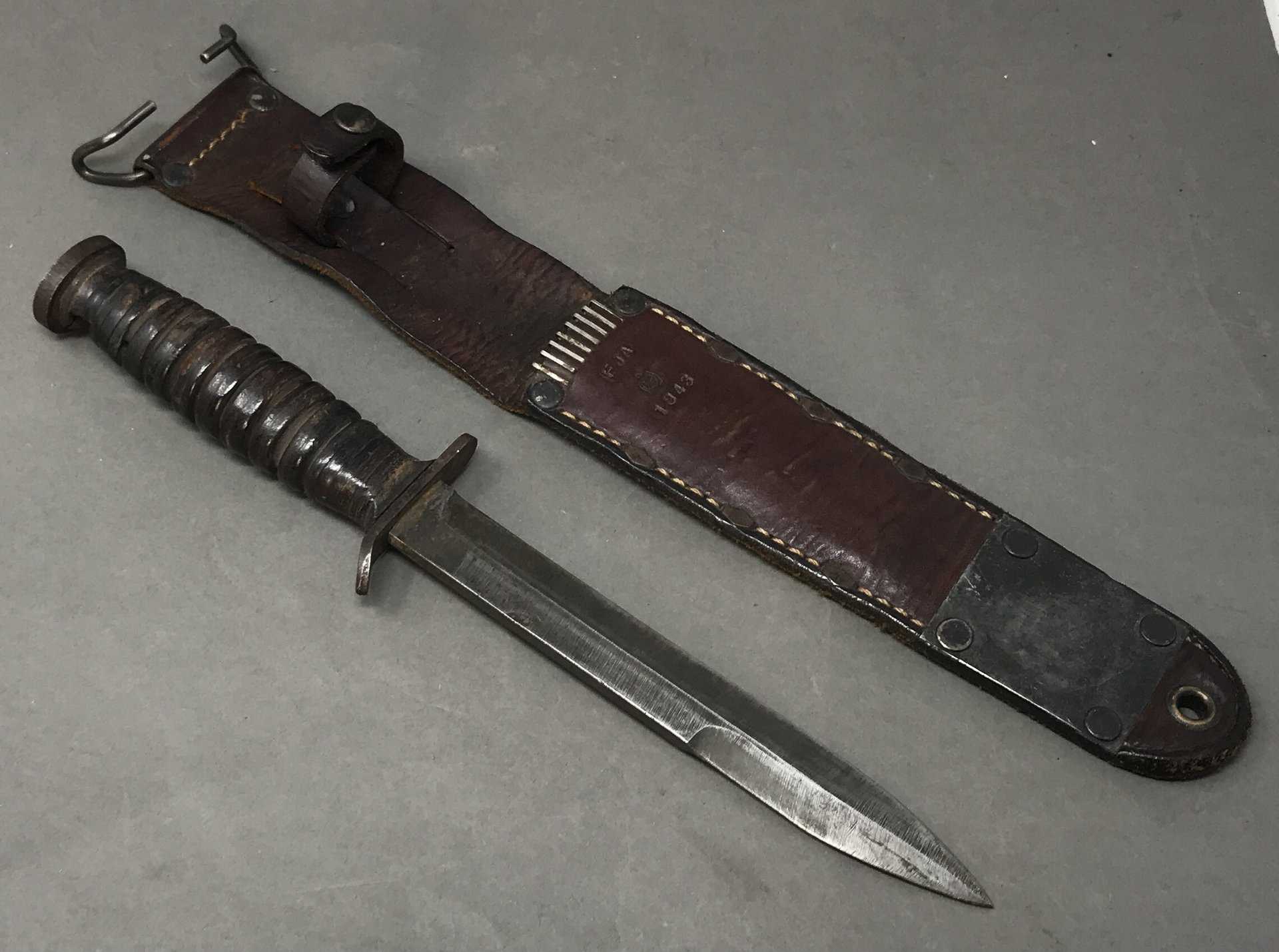 Discover Authentic WWII M3 Knife by Utica with Rare Scabbard