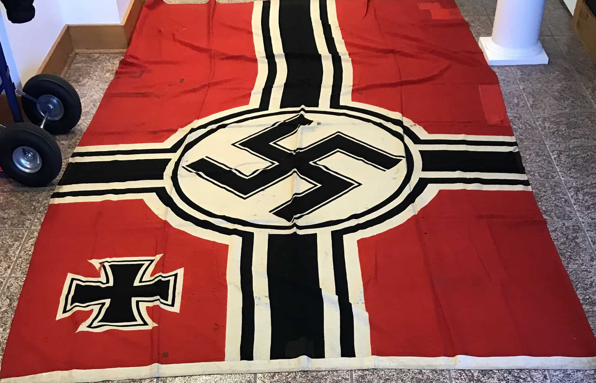 Uncover WWII Navy Marked German War Flag | Gettysburg Museum