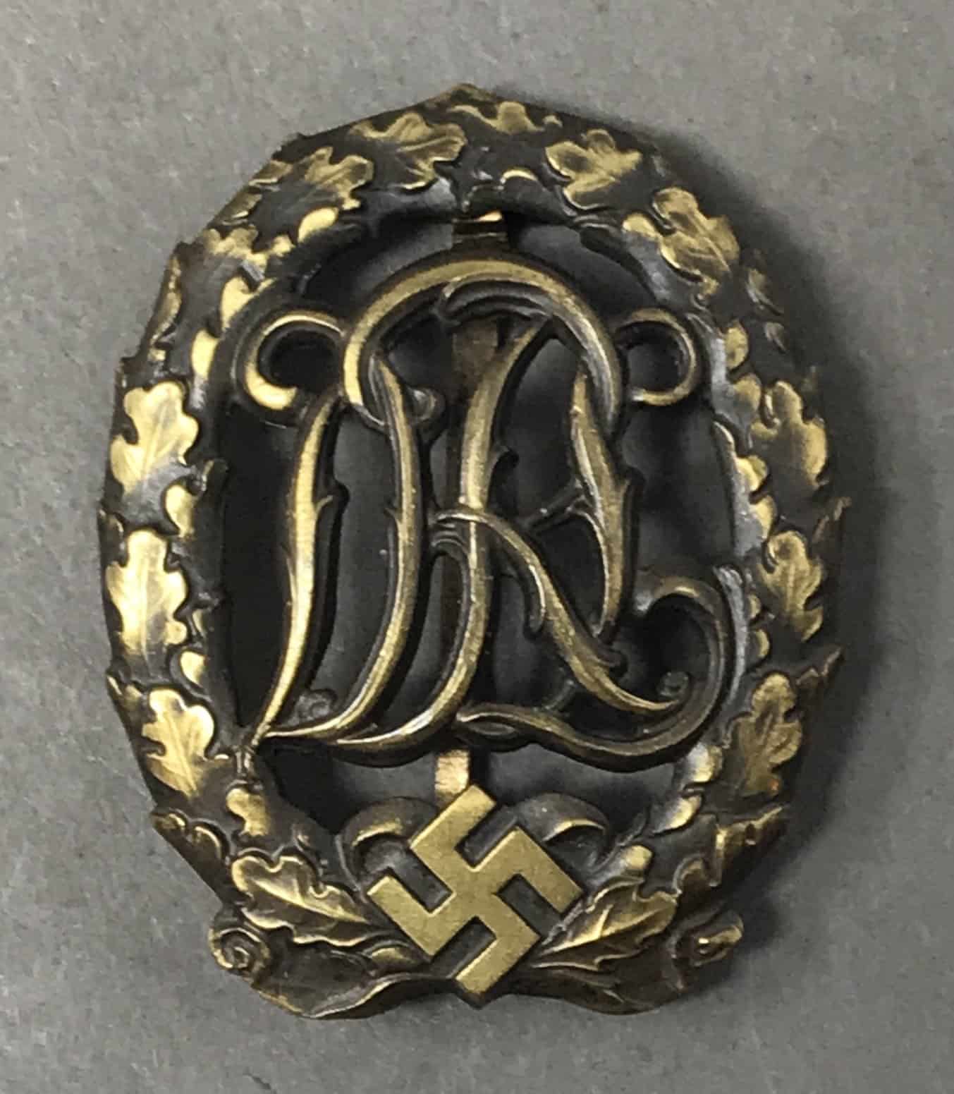 Delve Into Original German NSDAP DRL Bronze Sports Badge
