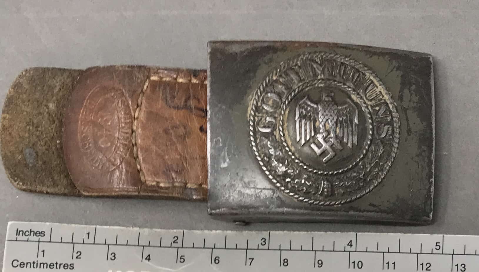 WWII German Army Buckle: Authentic Combat Collectible