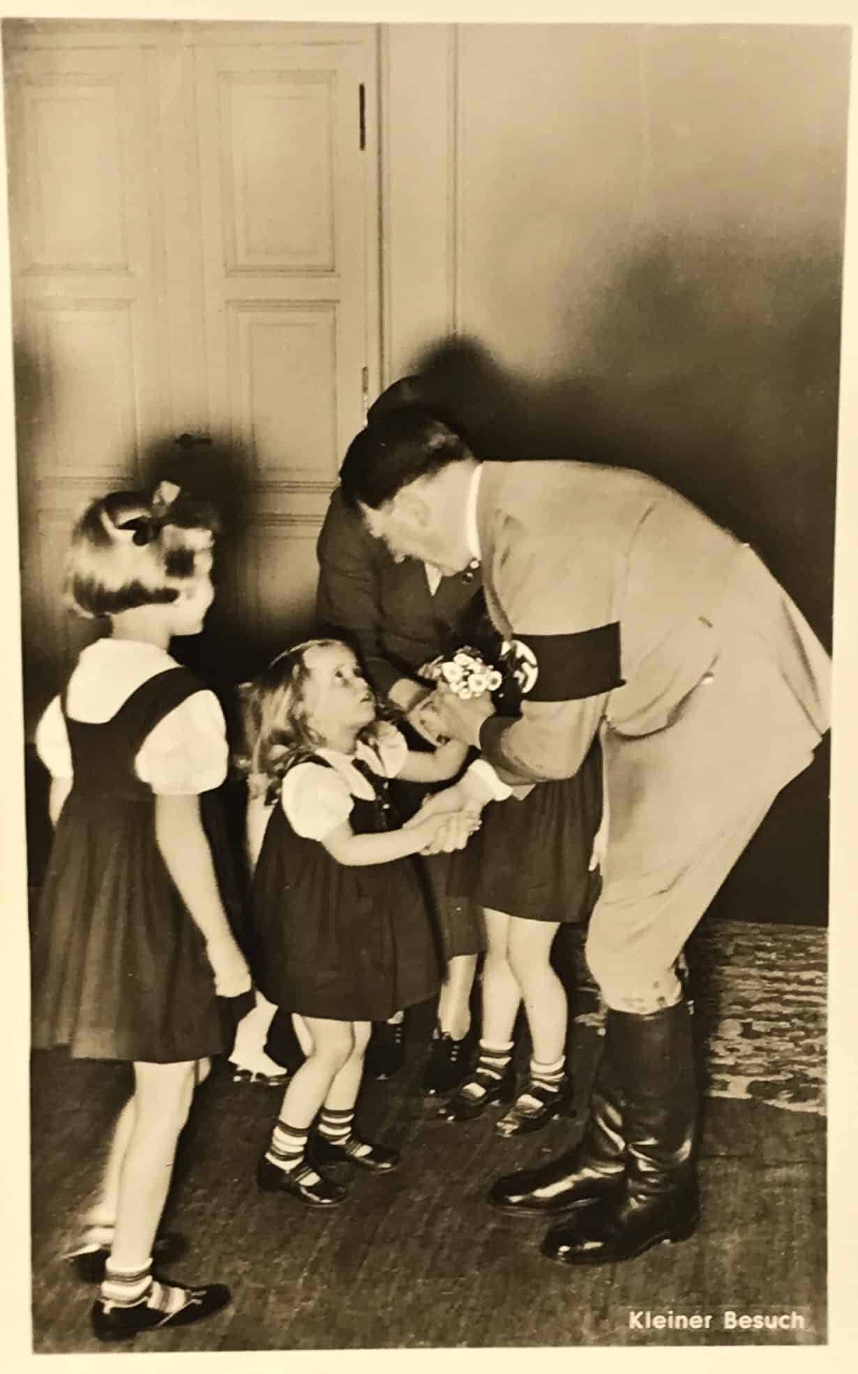Rare 1938 Hitler & Kids Postcard - A Hoffman Collectible Gem