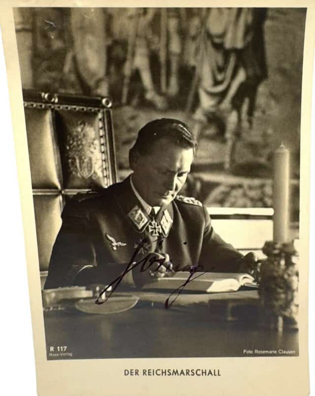 WWII Relics: Explore Goering's Autographed Portrait Today