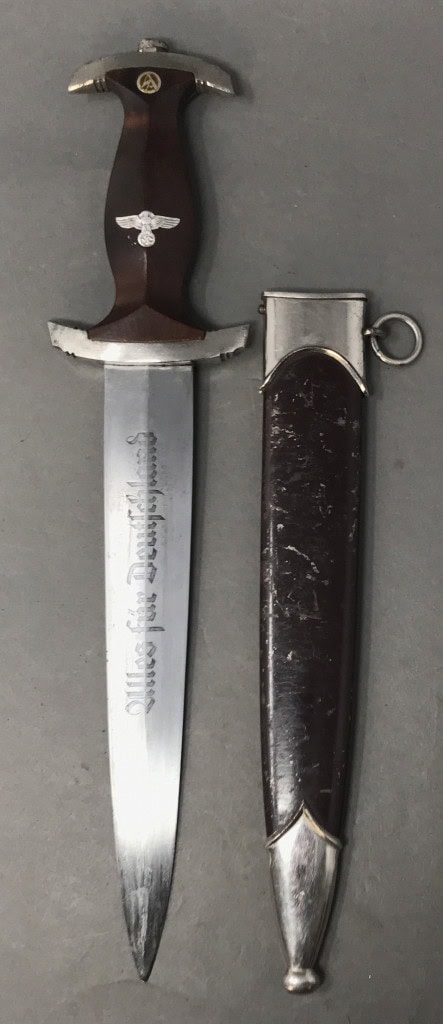 Original German NSDAP (NAZI PARTY) SA (Brown Shirts) Dagger RZM Marked ...