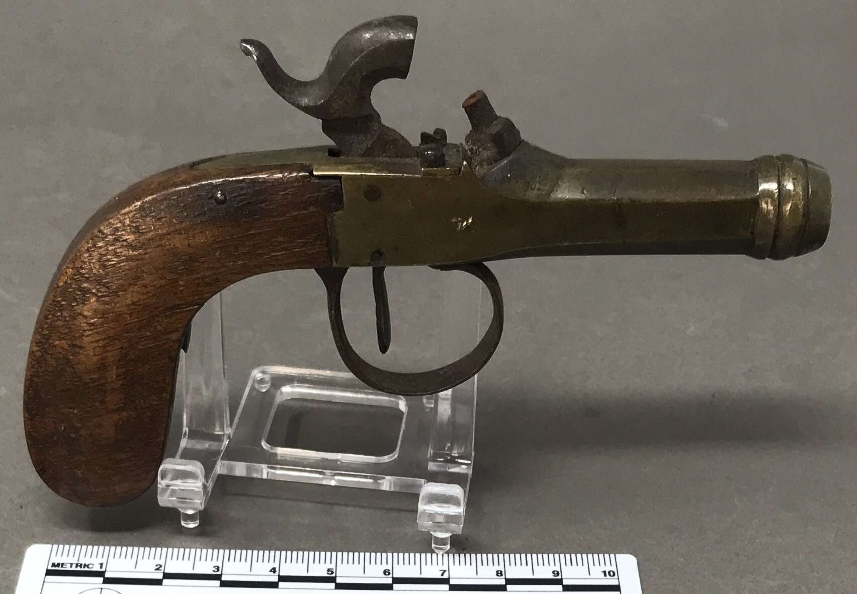 Certified Civil War Brass Frame Pistol: Own a Unique Piece