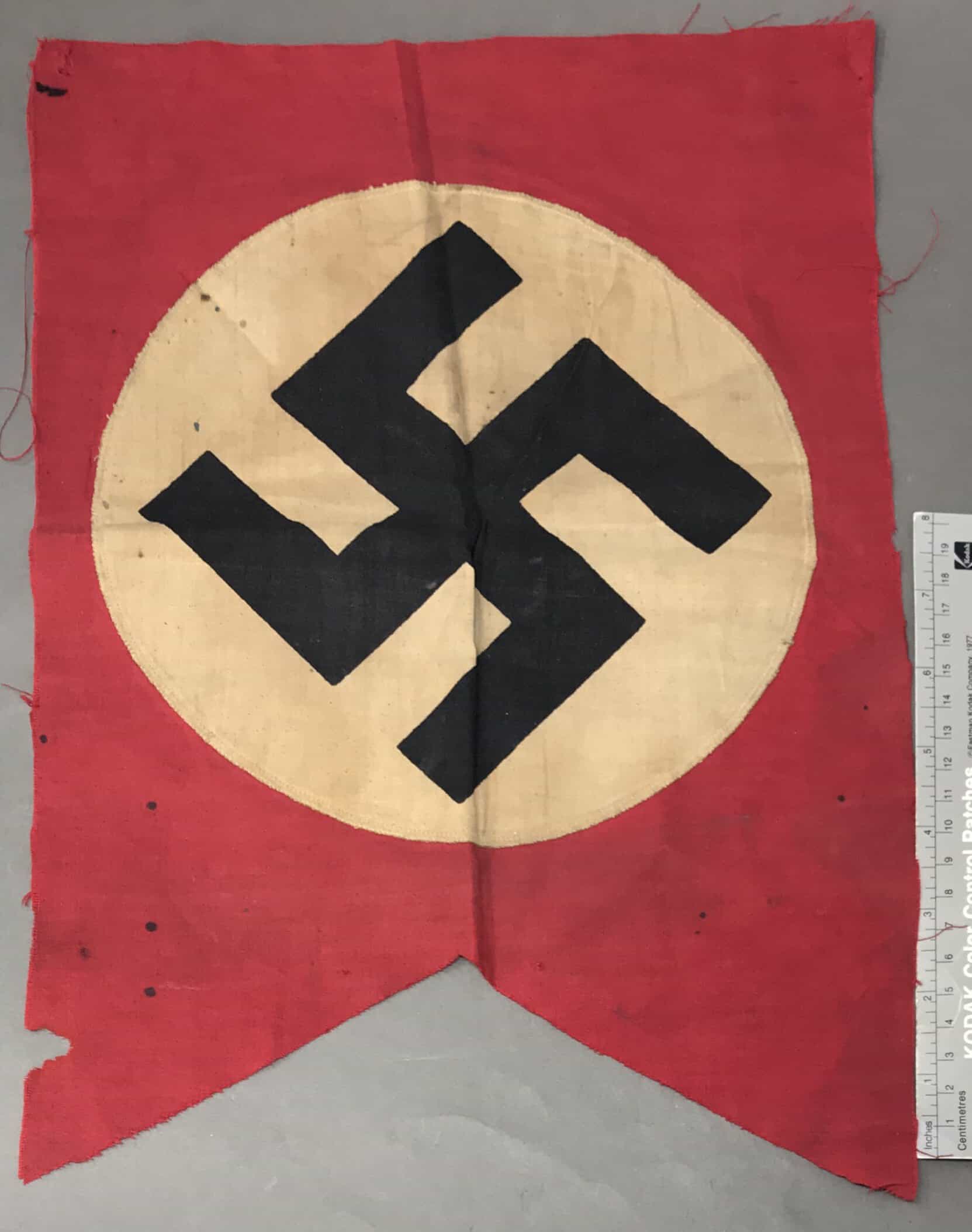 Rare WWII NSDAP Flag - Authentic Find at Gettysburg Museum