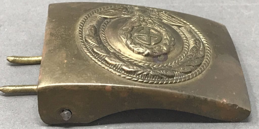 WW2 German SA Swastika Belt Buckle - Authentic Historic Piece
