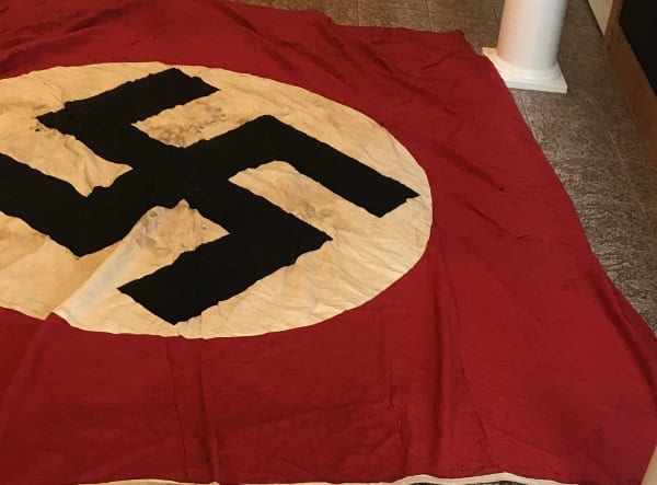 RARE VERY LARGE Original BANNER GARRISON STYLE WWII German Nazi Party ...