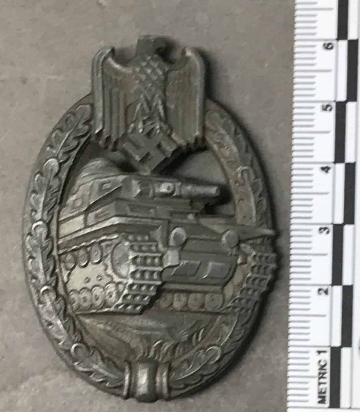 WWII German Panzer Badge: Rare Bronze Edition!
