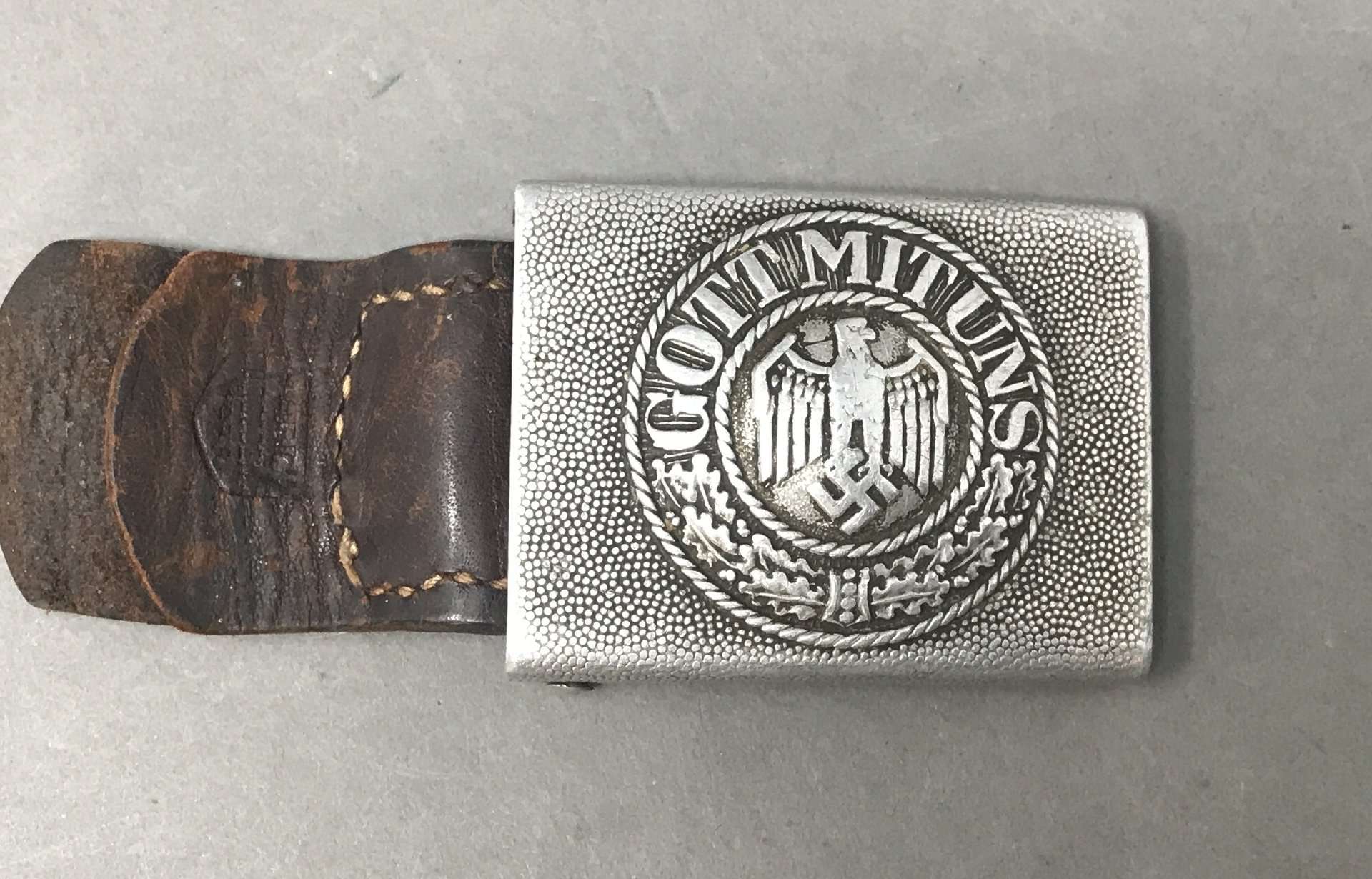 Explore Authentic WWII German Belt Buckle Relic from 1938