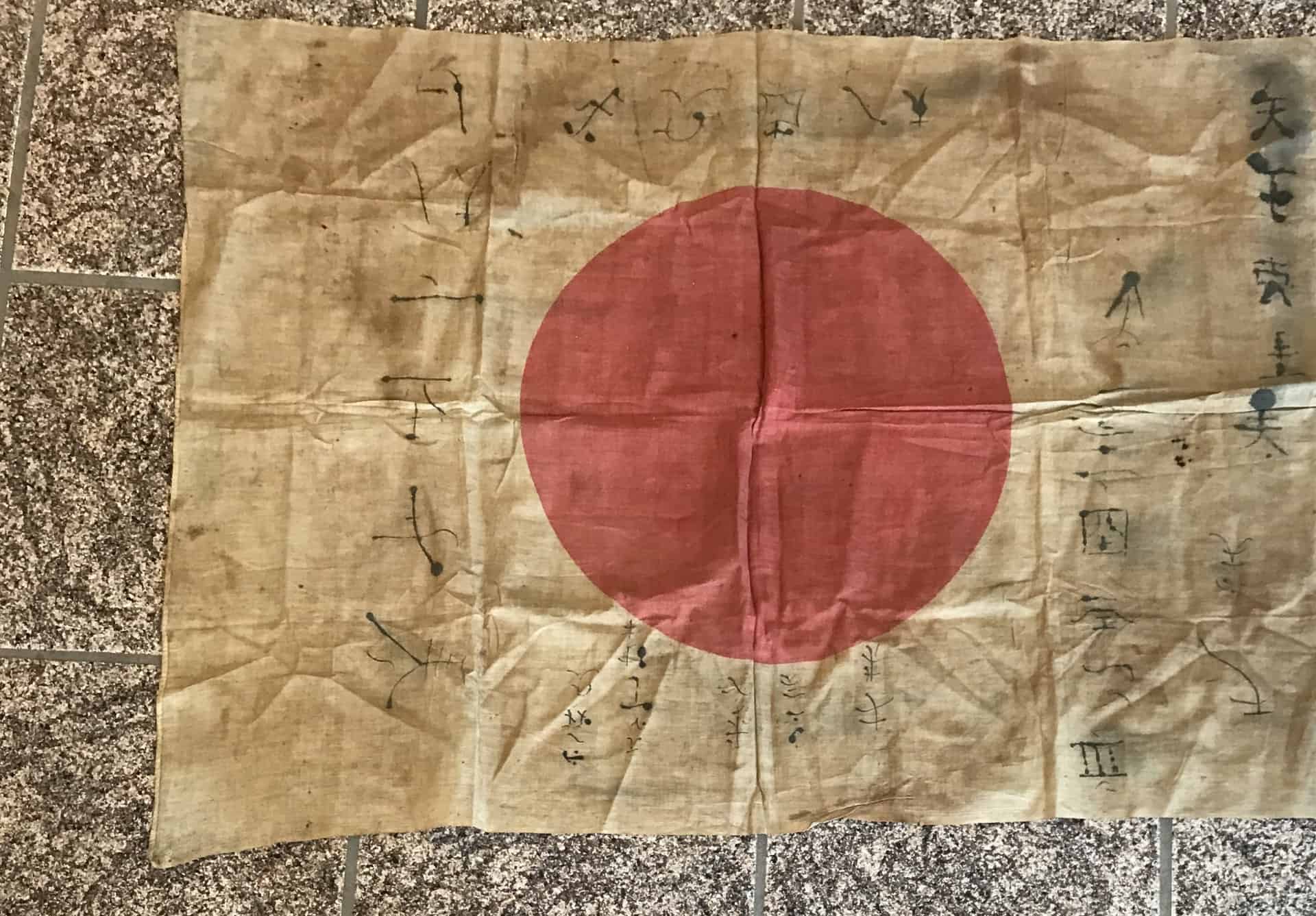 Experience Authentic WWII Japanese Flag with Sea Bee Kanji