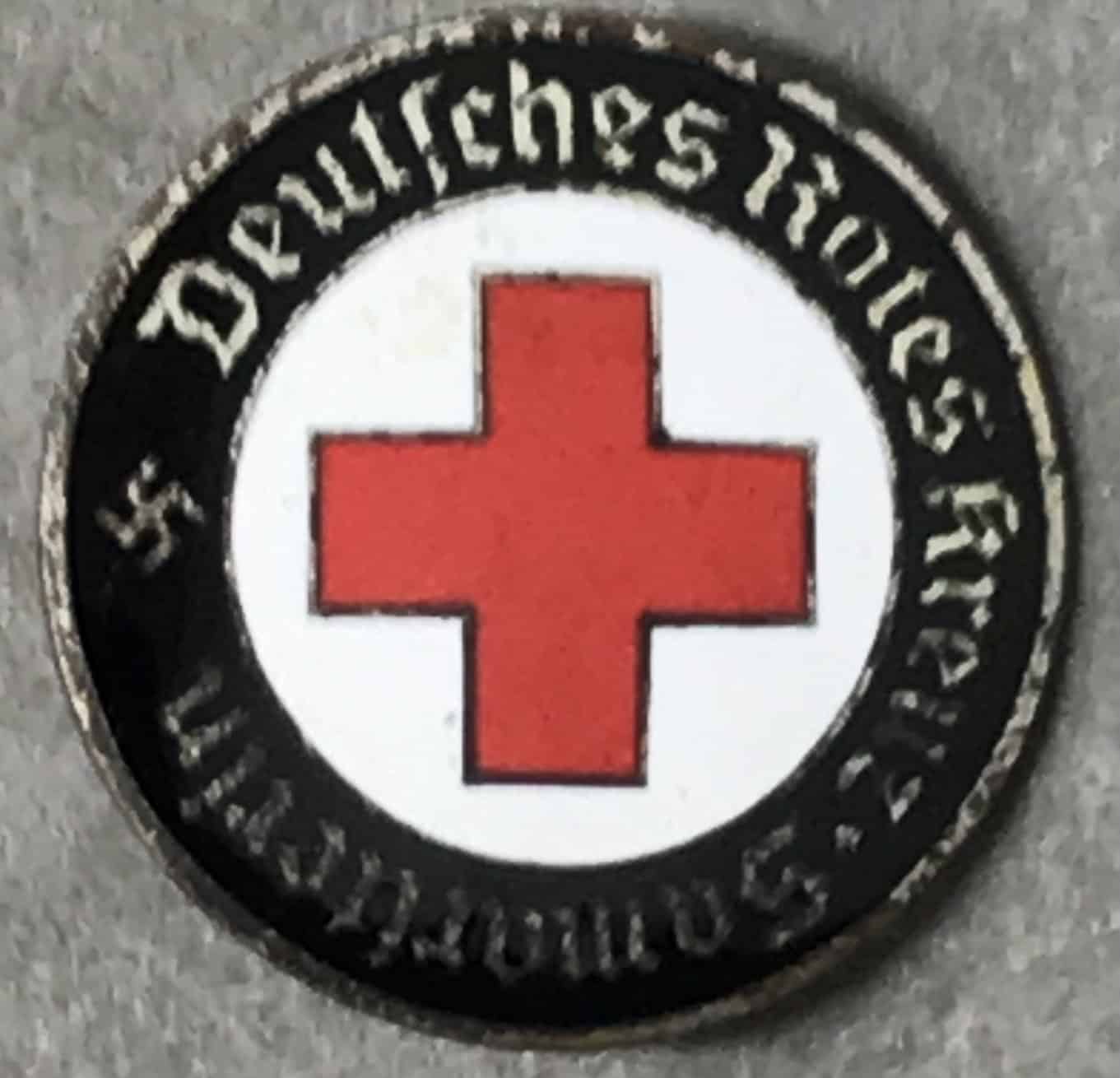 Discover WWII German DRK Helper Brooch Certified by US Vet