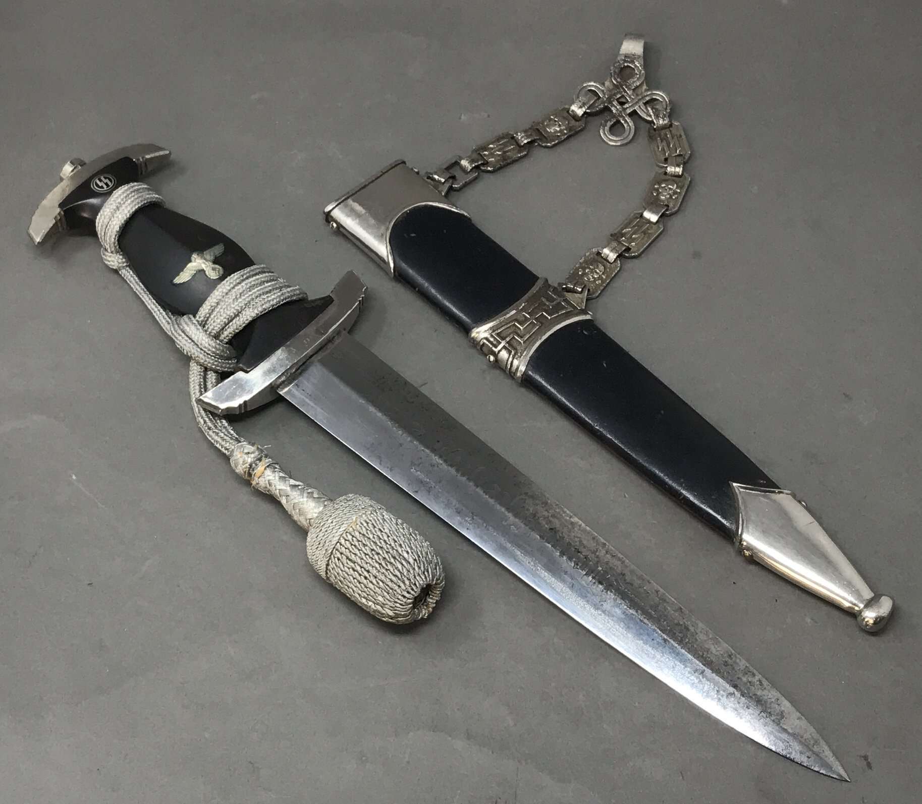 Exclusive WWII Relic: SS M36 Chained Dagger Found