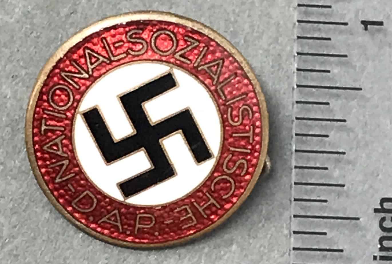 Discover WWII German NSDAP Enamel Badge at Gettysburg