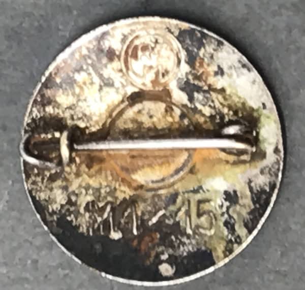 Original OUTSTANDING German NSDAP (Nazi Party) Enamel RZM Marked ...