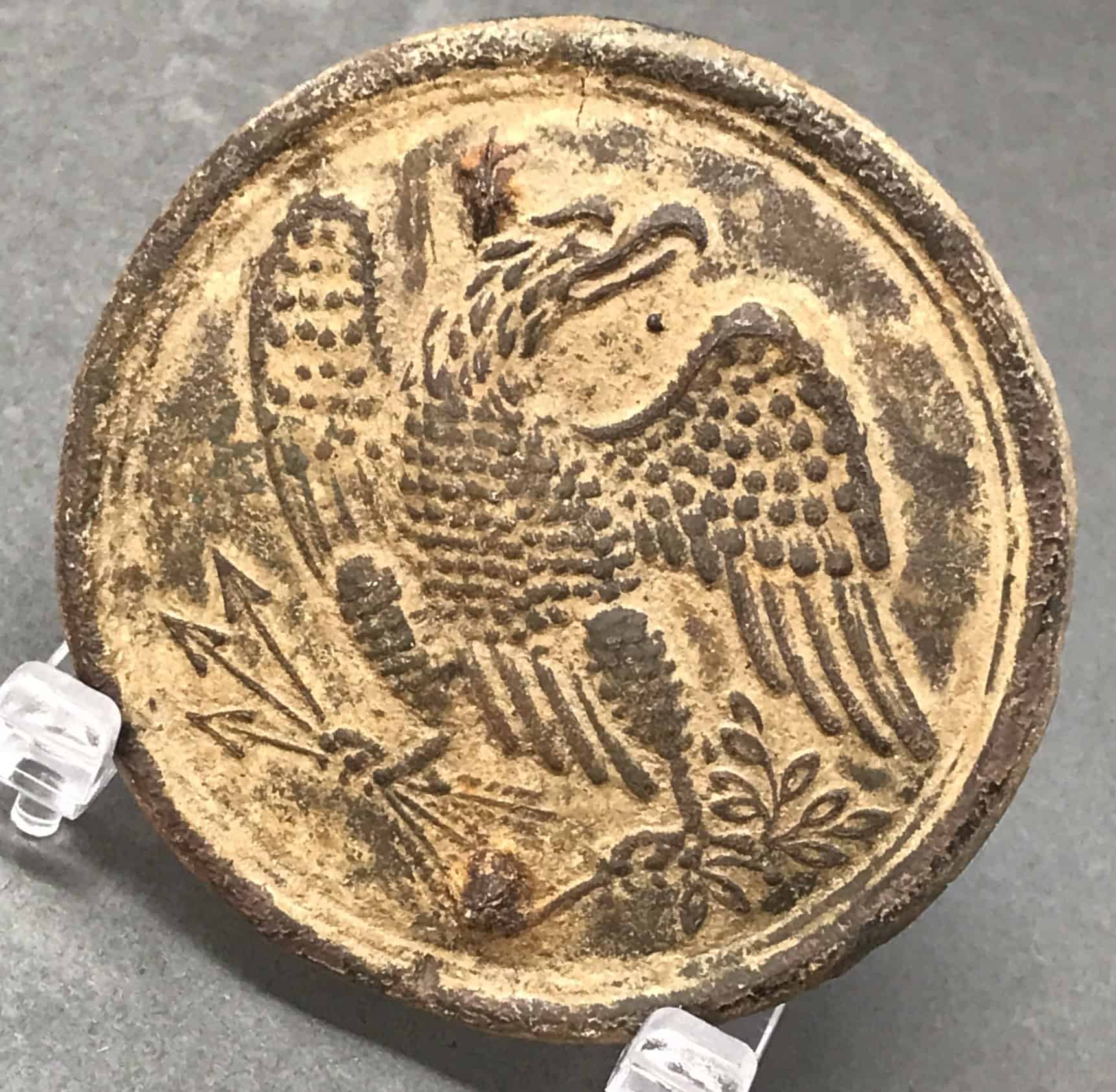 Discover Authentic Civil War Eagle Plate at Bristoe Relic