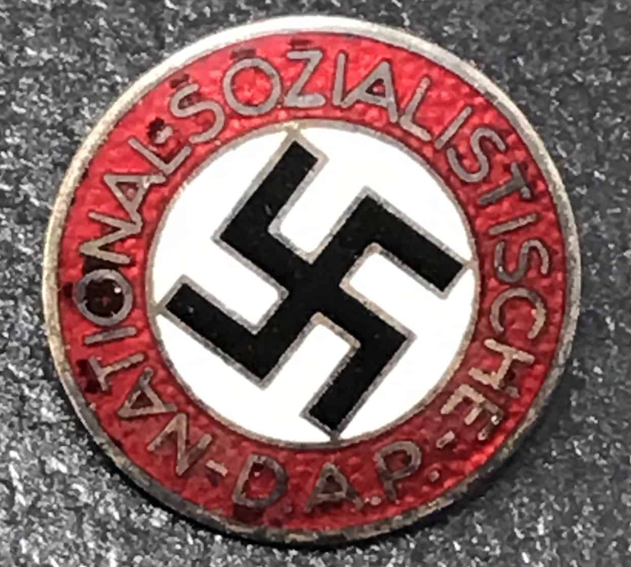 Experience German NSDAP Enamel Badge in Gettysburg History