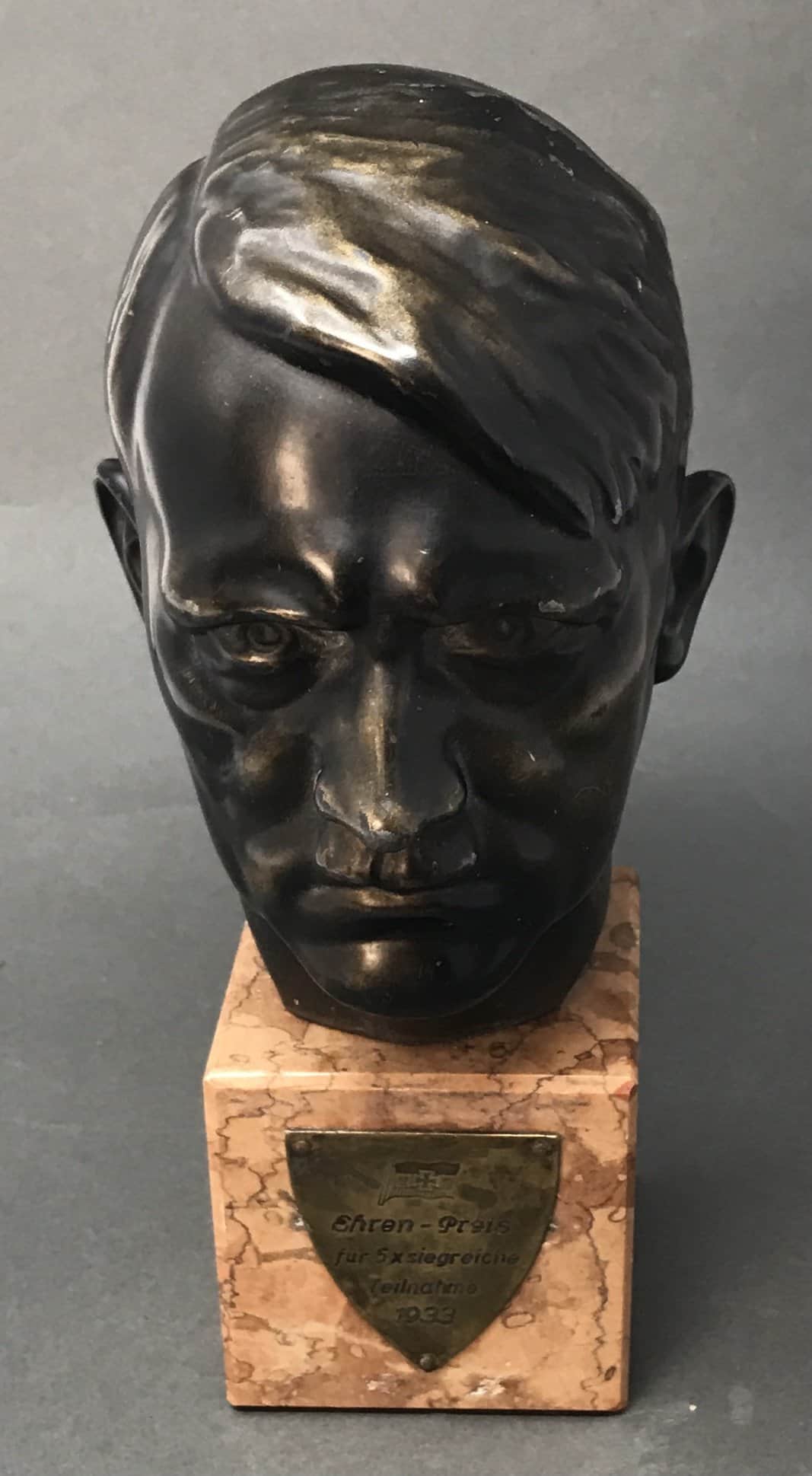Unlock WWII Hitler Bronze Bust - Museum Certified Relic