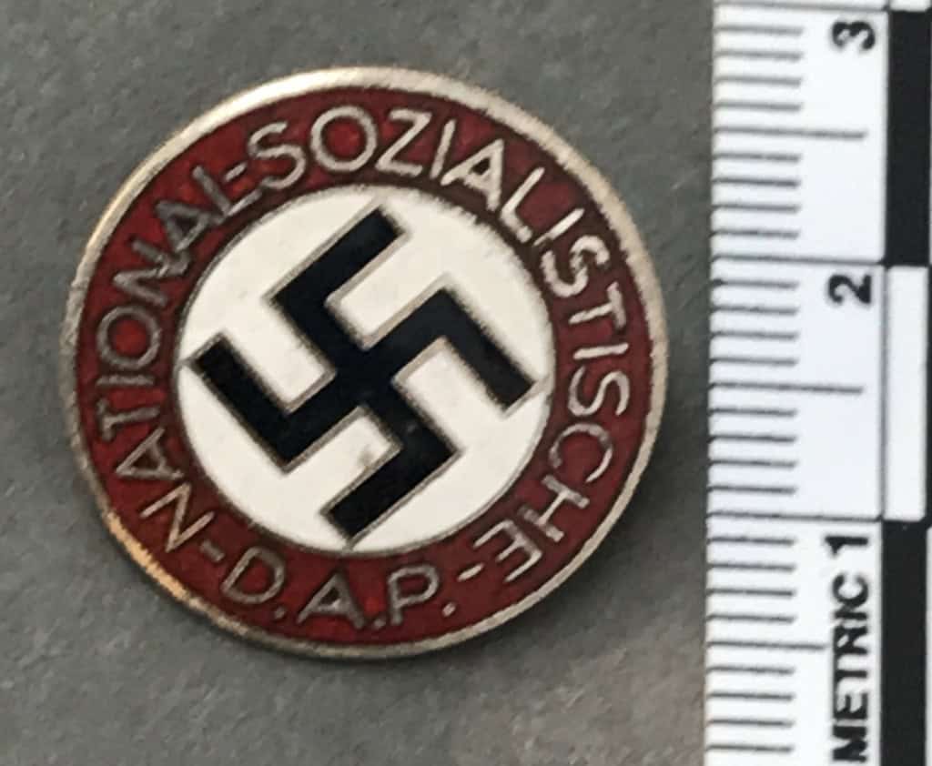 Original OUTSTANDING German NSDAP (Nazi Party) Enamel RZM Marked ...