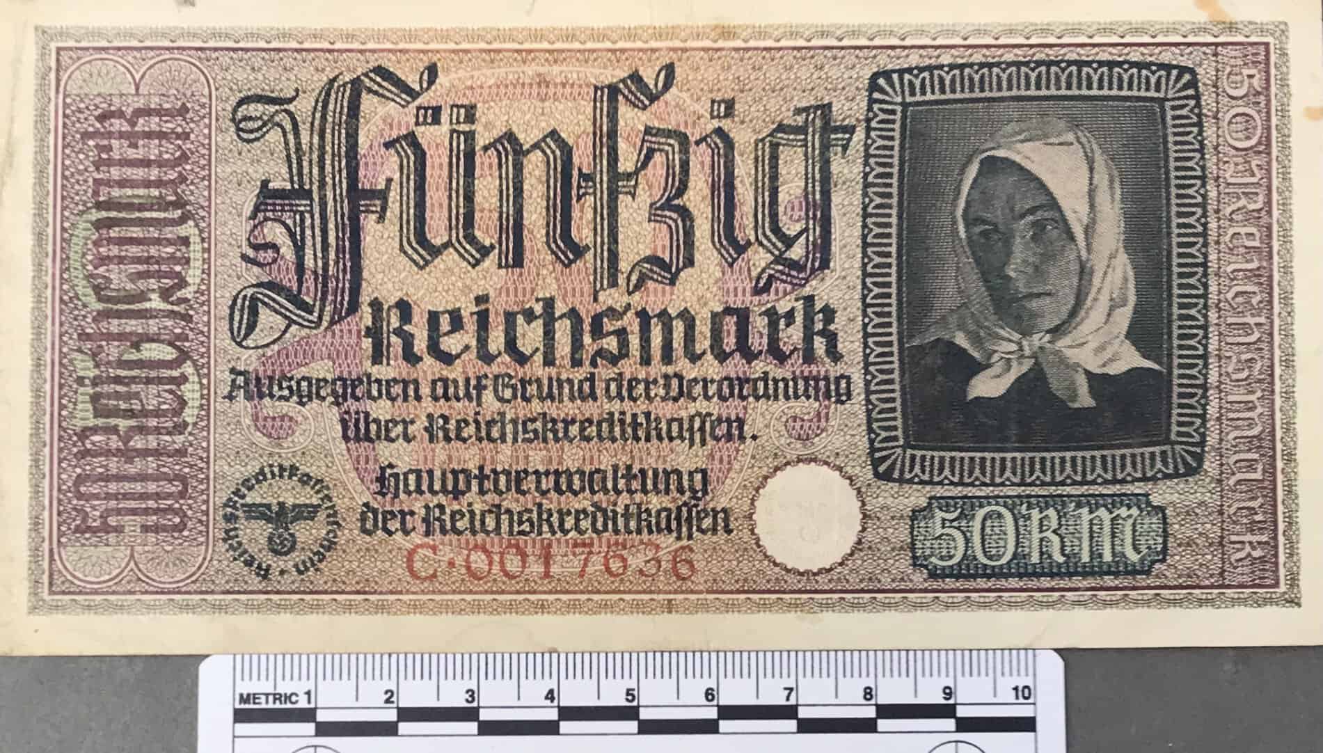 Investigate WWII German 50 Reichsmark Note | National Relic
