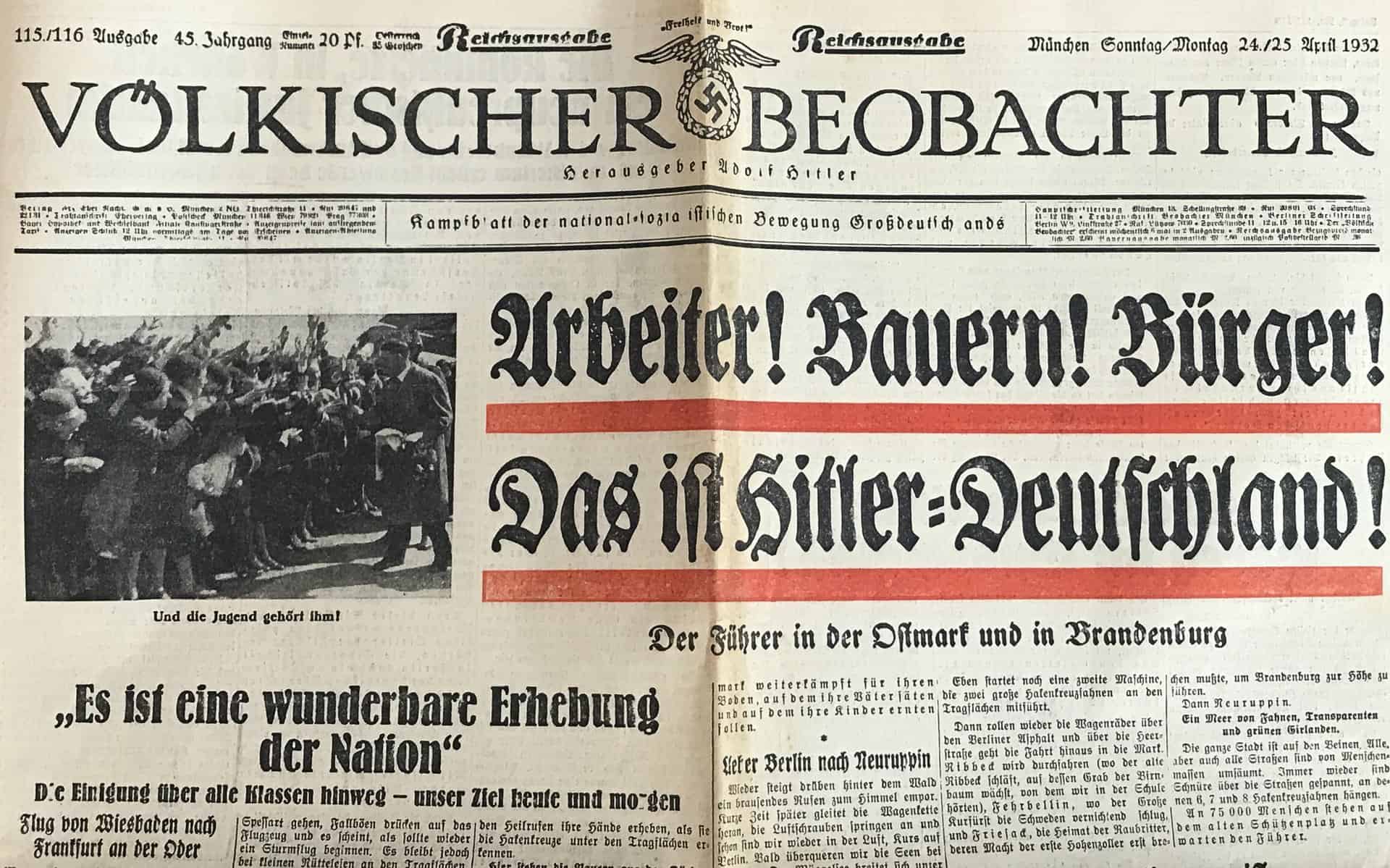 Uncover Rare Nazi Era NSDAP Newspaper at Gettysburg Museum