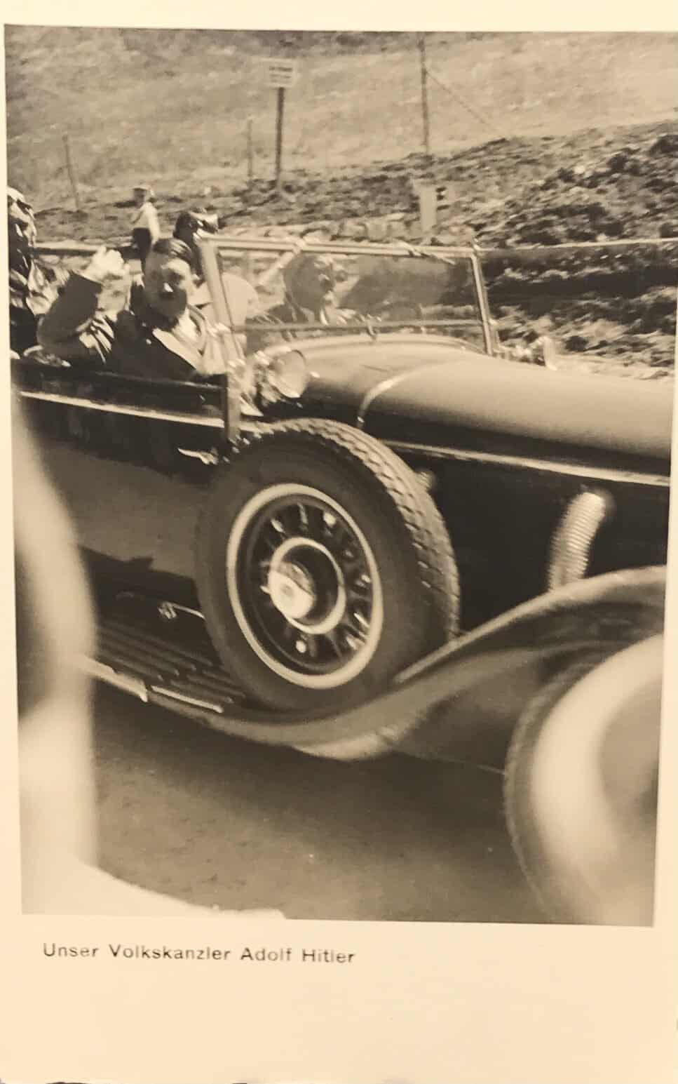 Unlock Rare 1930s Hitler Car Photo Relic from Berchtesgaden