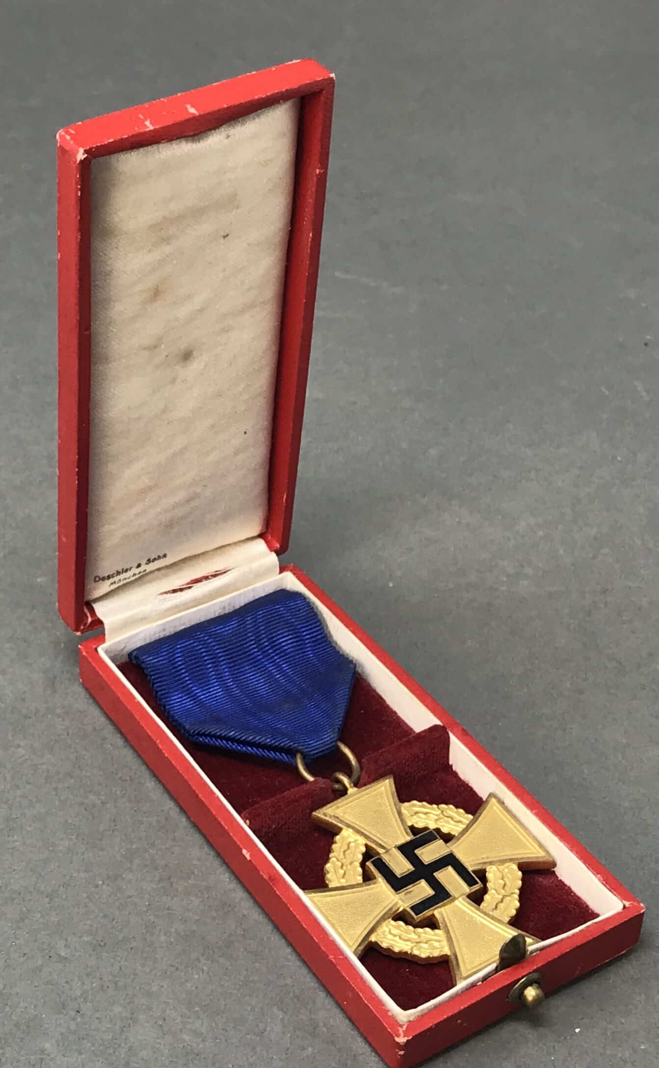 Explore Authentic WWII German 40 Year Gold Service Medal
